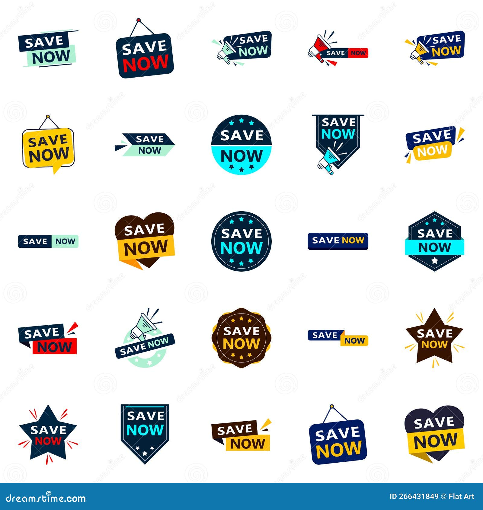 Save Now 25 Eye Catching Typographic Banners for Driving Savings Stock ...