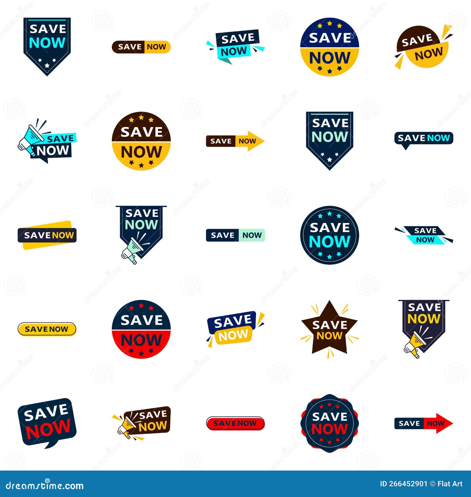 Save Now 25 Eye Catching Typographic Banners for Driving Savings Stock ...