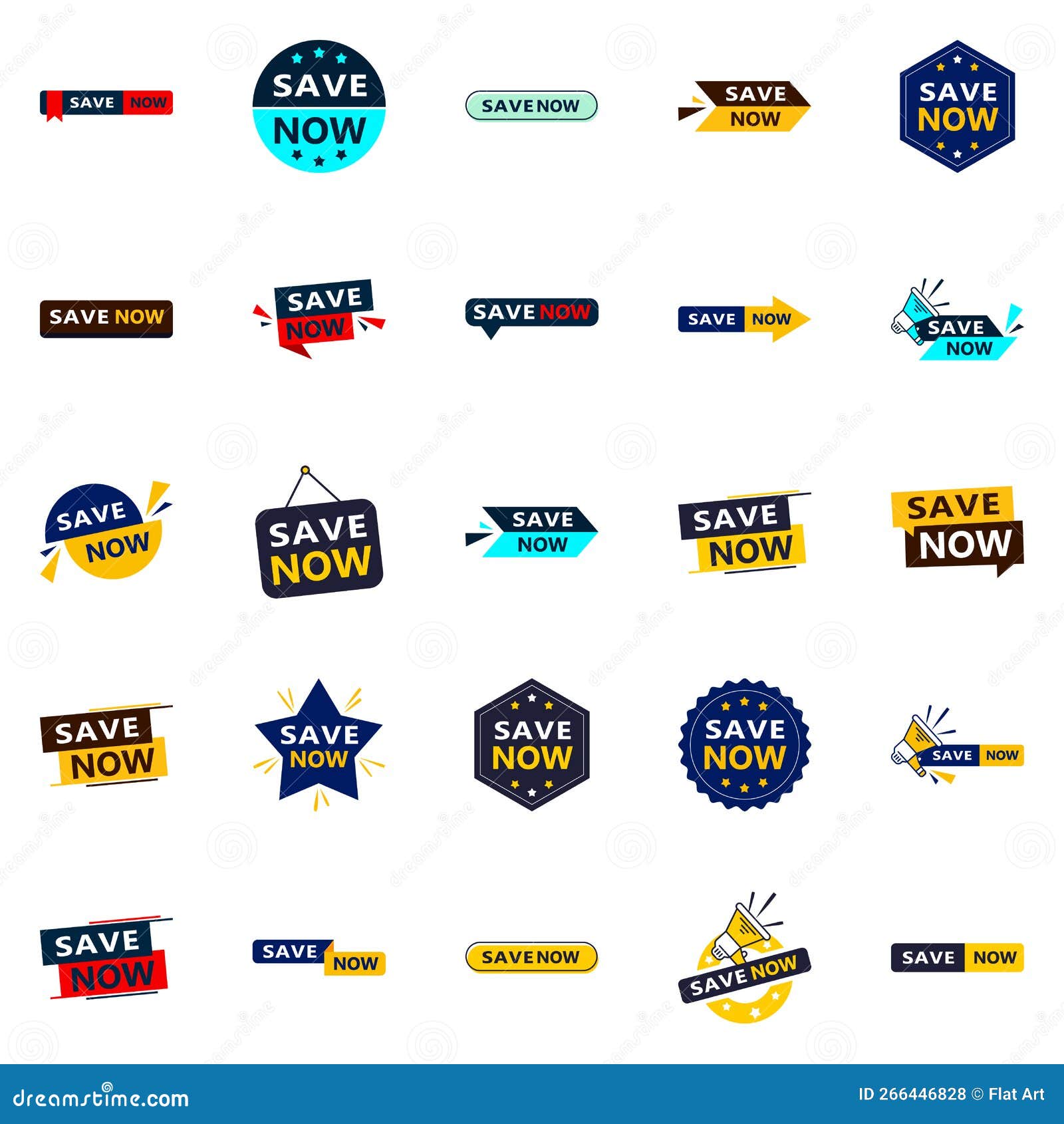 Save Now 25 Eye Catching Typographic Banners for Promoting Saving Stock ...