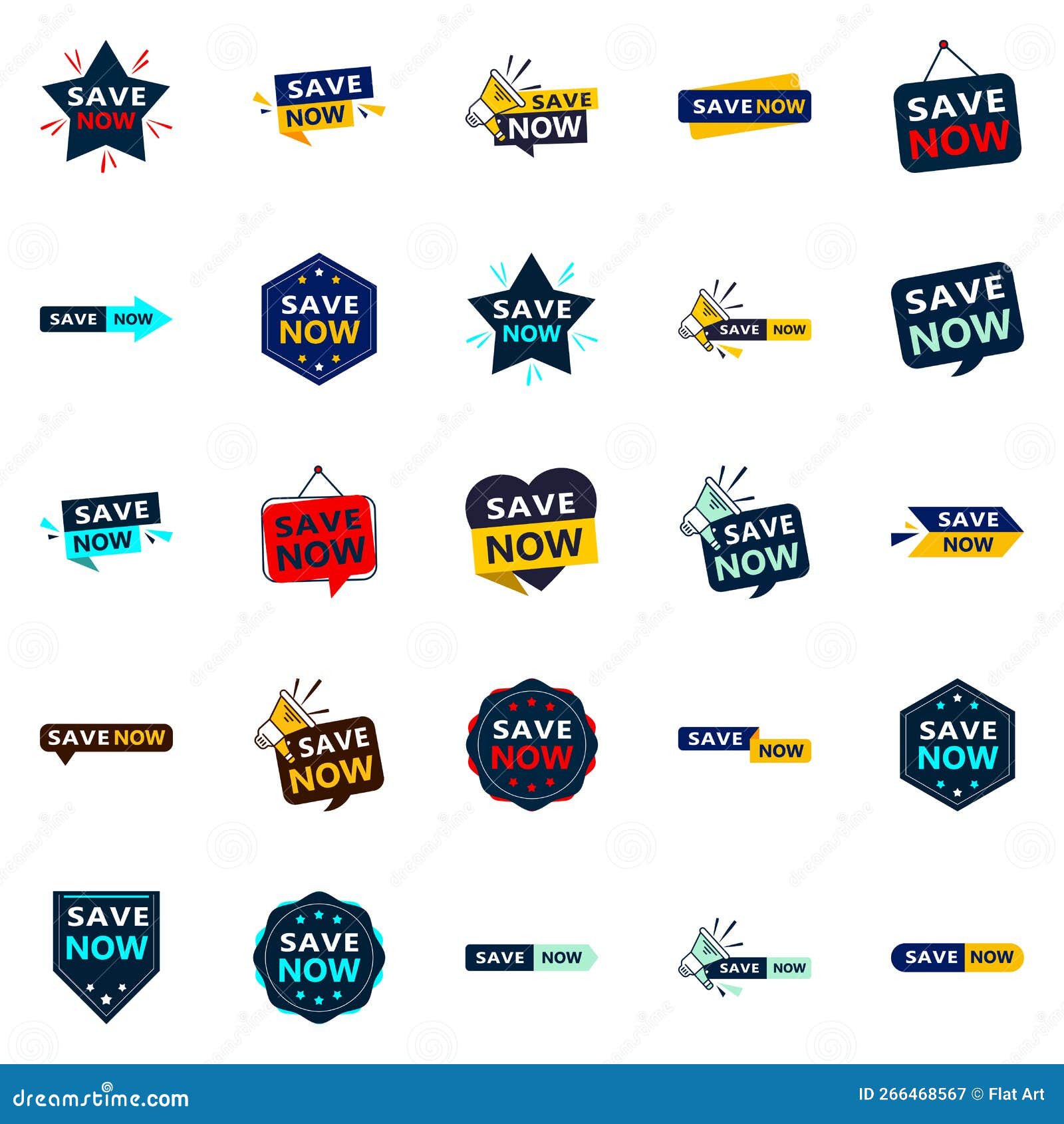 Save Now 25 Eye Catching Typographic Banners for Promoting Saving Stock ...