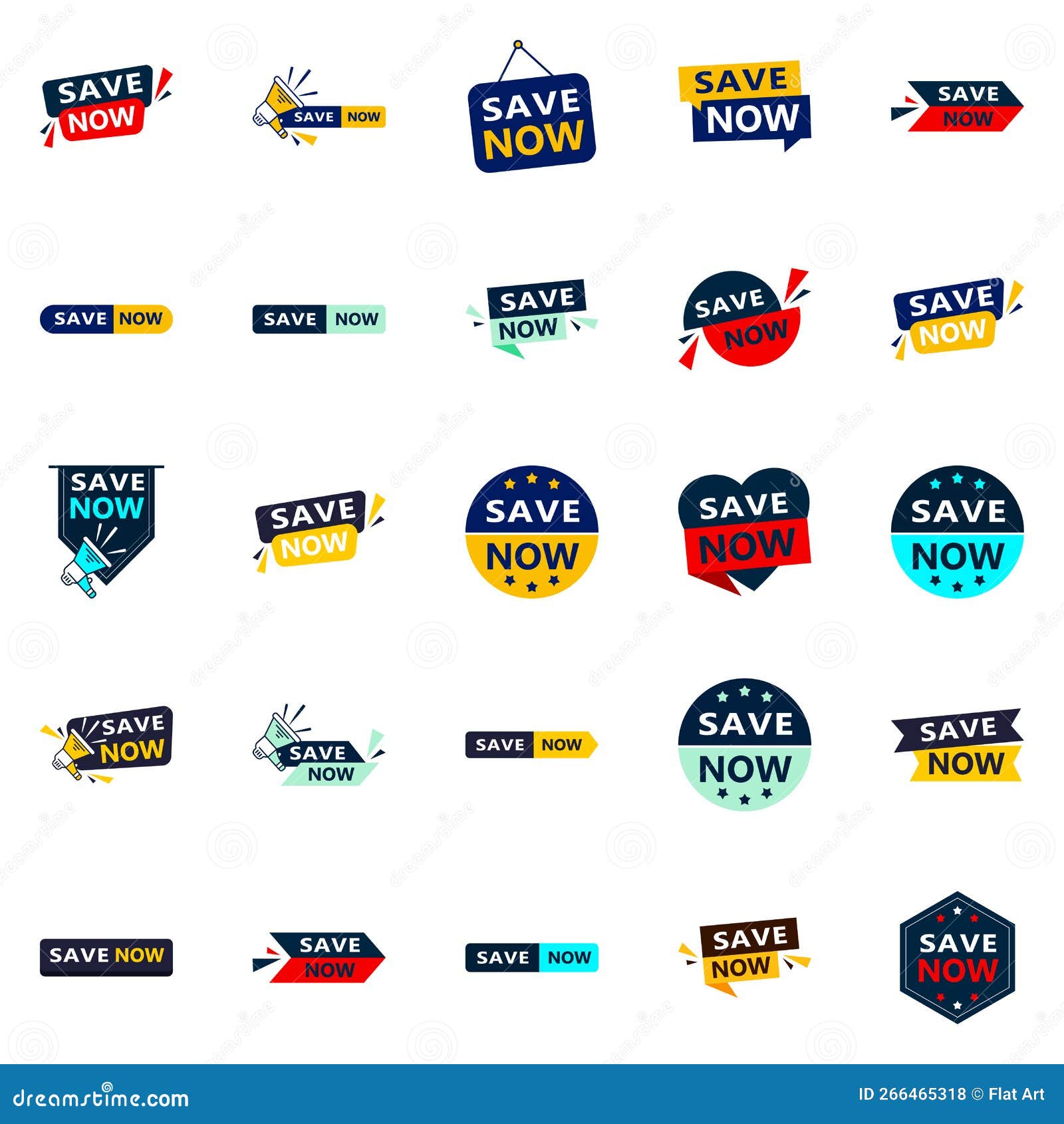 Save Now 25 Fresh Typographic Elements for a Lively Saving Campaign ...