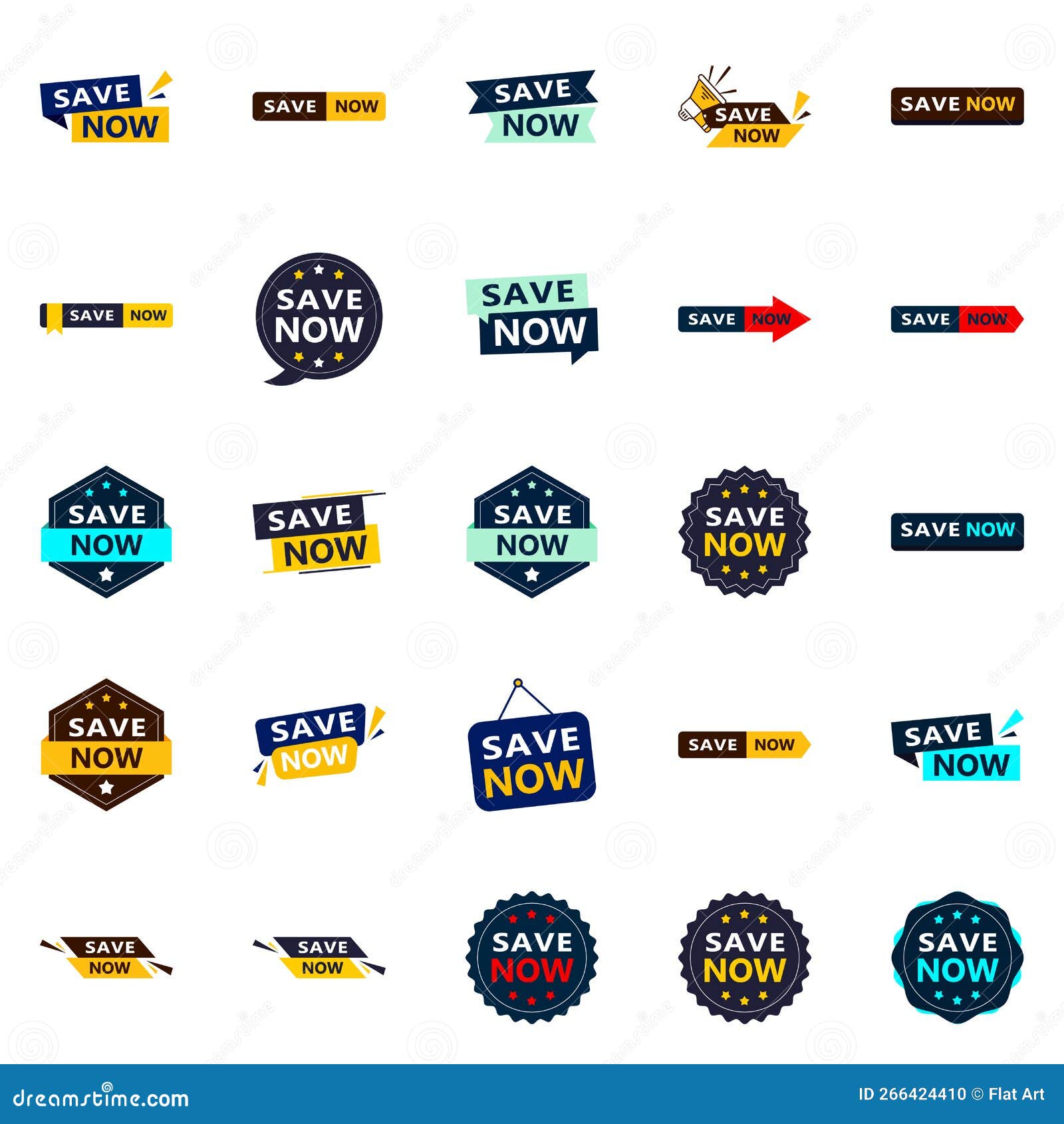 Save Now 25 Modern Typographic Elements for Promoting Savings in a ...