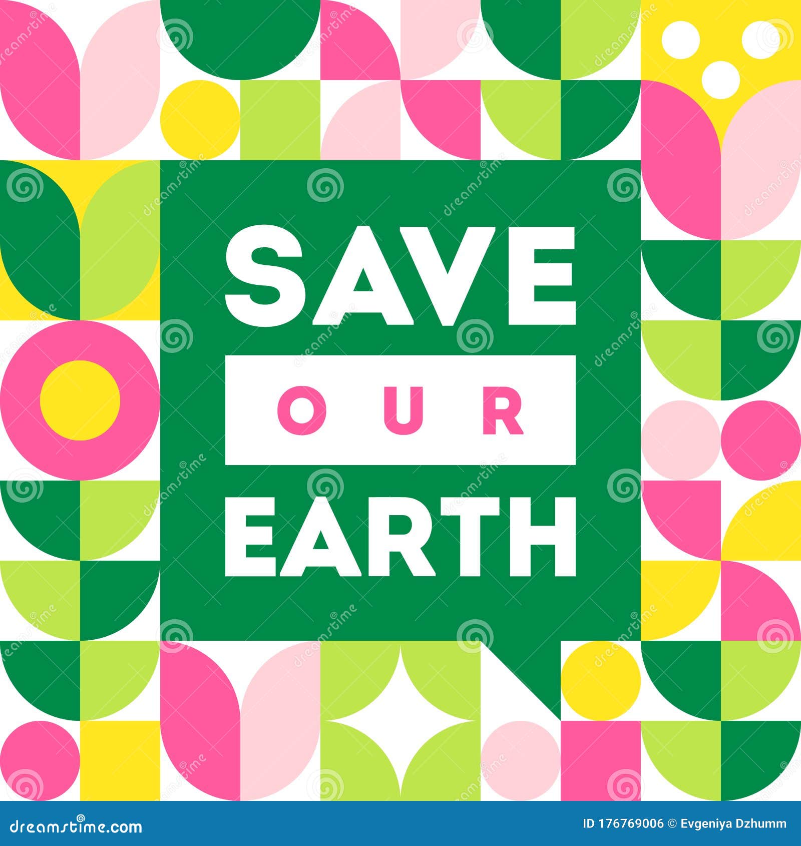 Save Our Earth. Vector Illustration of Ecology, Planet Protection ...