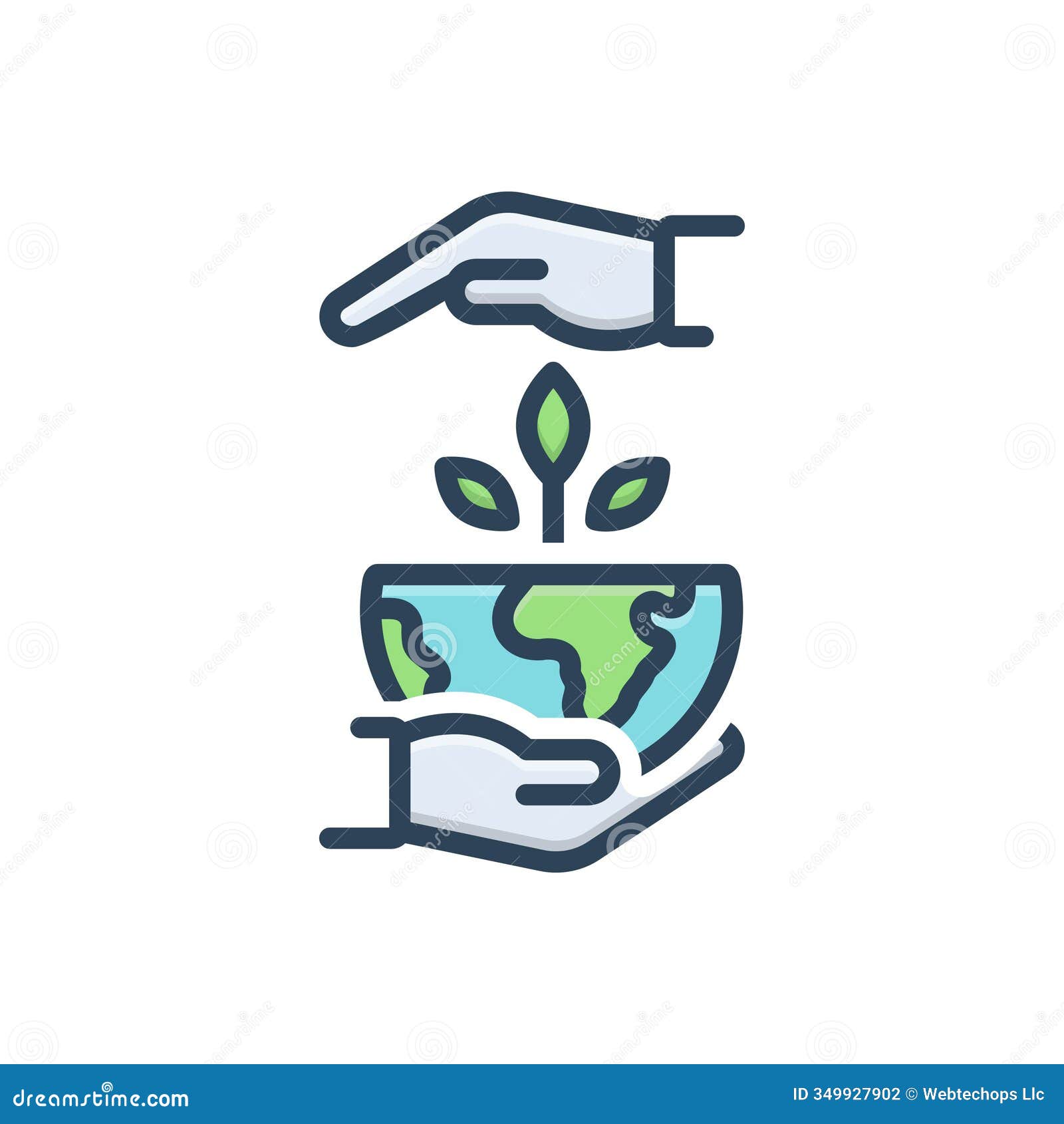 Color Illustration Icon for Save Our Environment, Save and Ecology ...