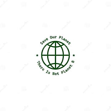 Save Our Planet Logo, Circular Sticker Vector Graphics Stock Vector ...