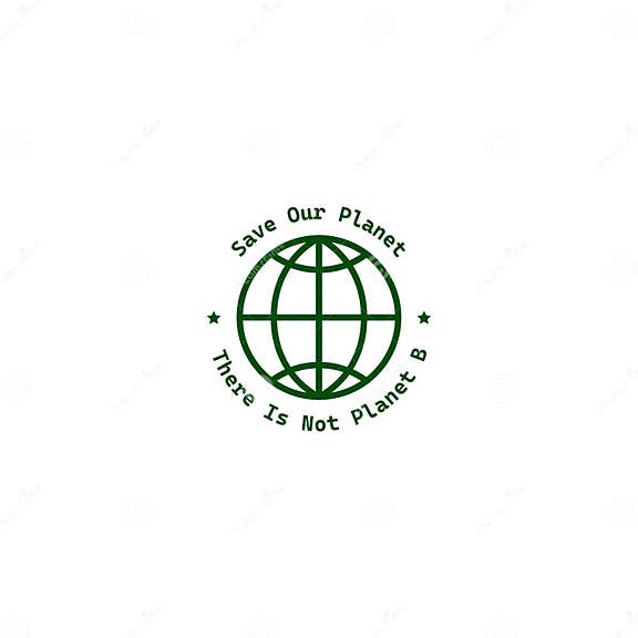 Save Our Planet Logo, Circular Sticker Vector Graphics Stock Vector ...