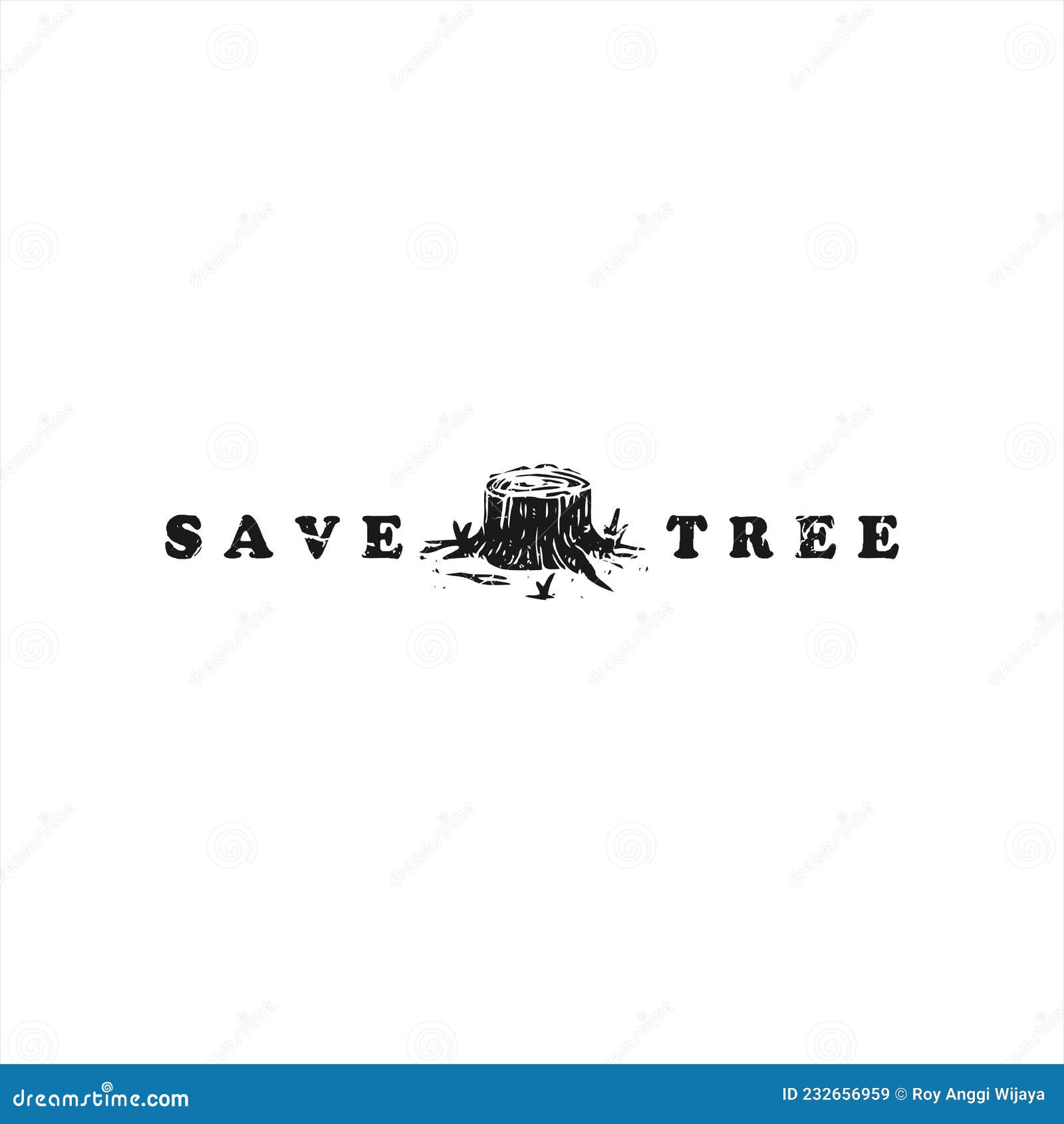Save Our Tree Logo Design Template Stock Vector - Illustration of ...