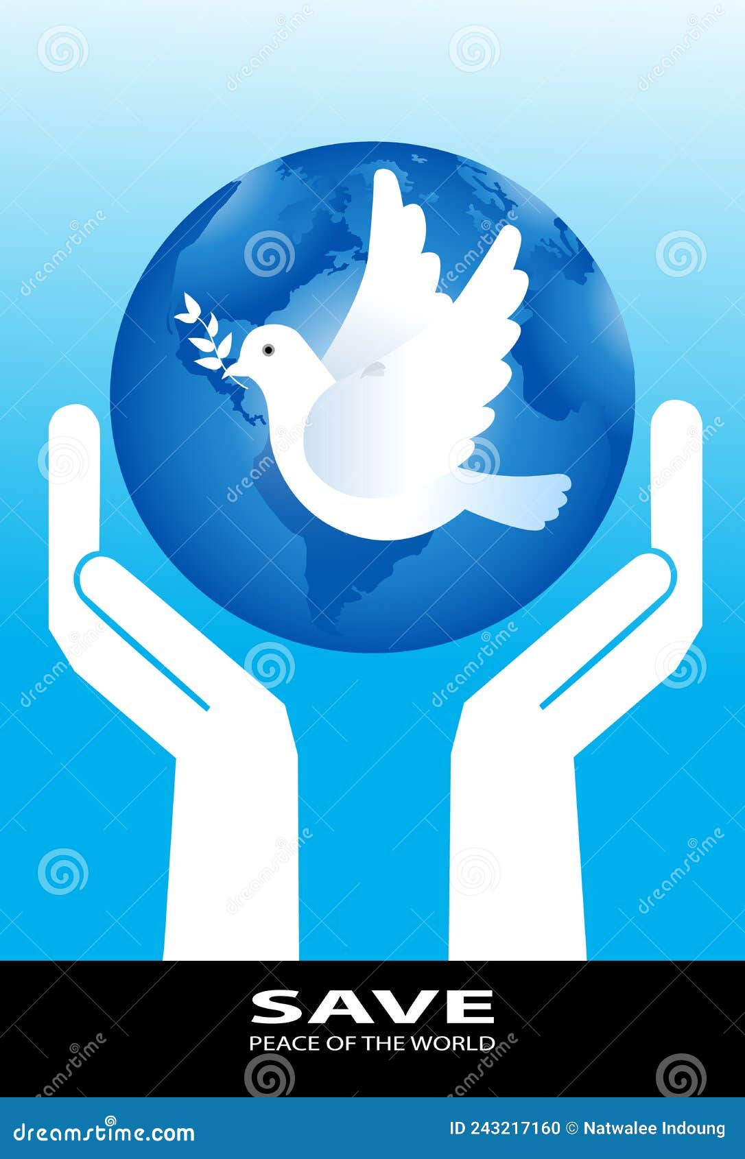 Save Peace of the World Logo Design Template Save Logo Stock Vector ...