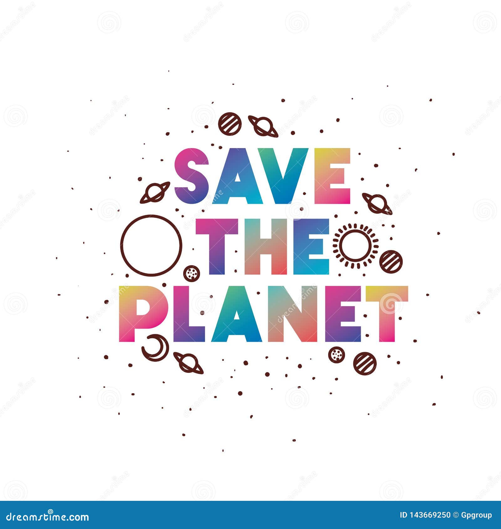 Save the planet label icon stock vector. Illustration of green - 143669250