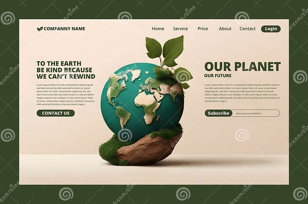 Save the Planet Landing Page Stock Vector - Illustration of concept ...