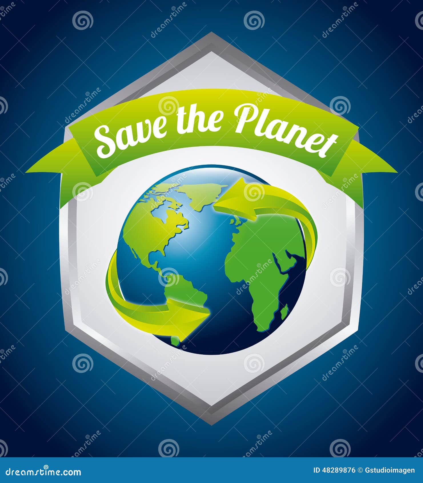 Save the planet stock vector. Illustration of conservation - 48289876