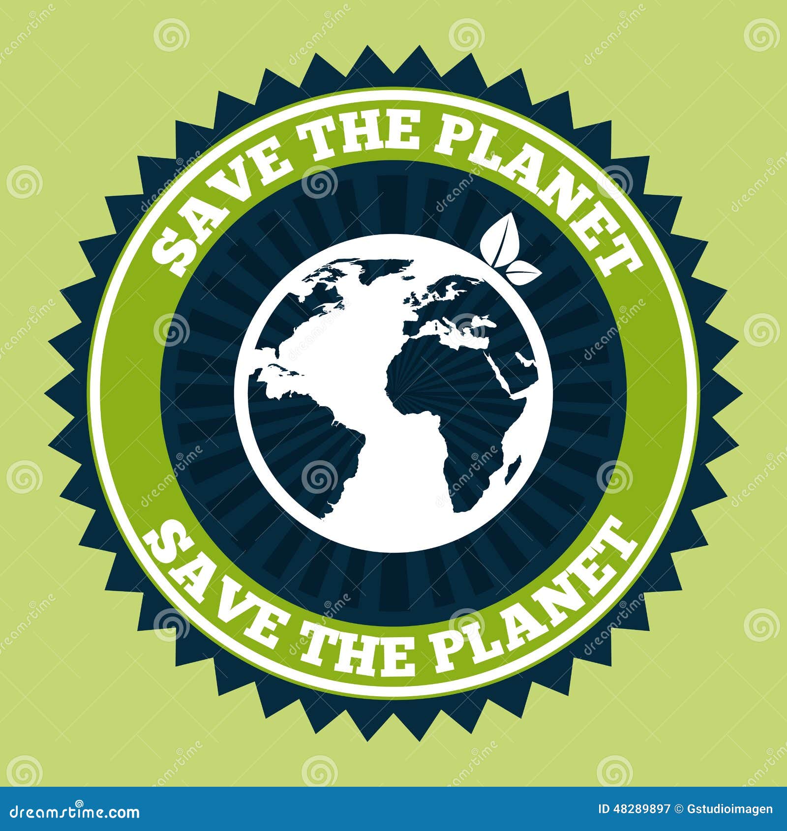 Save the planet stock vector. Illustration of seal, environment - 48289897