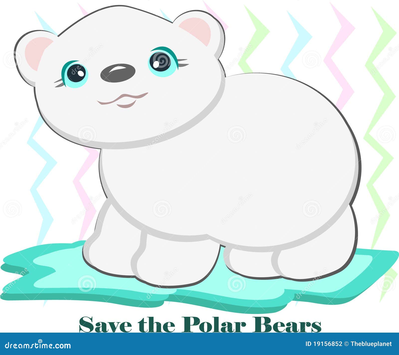 Save the Polar Bears stock vector. Illustration of background - 19156852