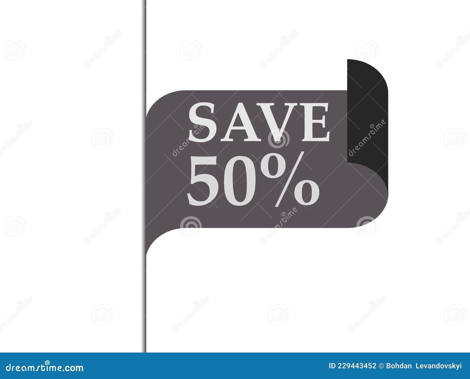 Save Sale Shopping Vector Ribbon Stock Vector - Illustration of ...