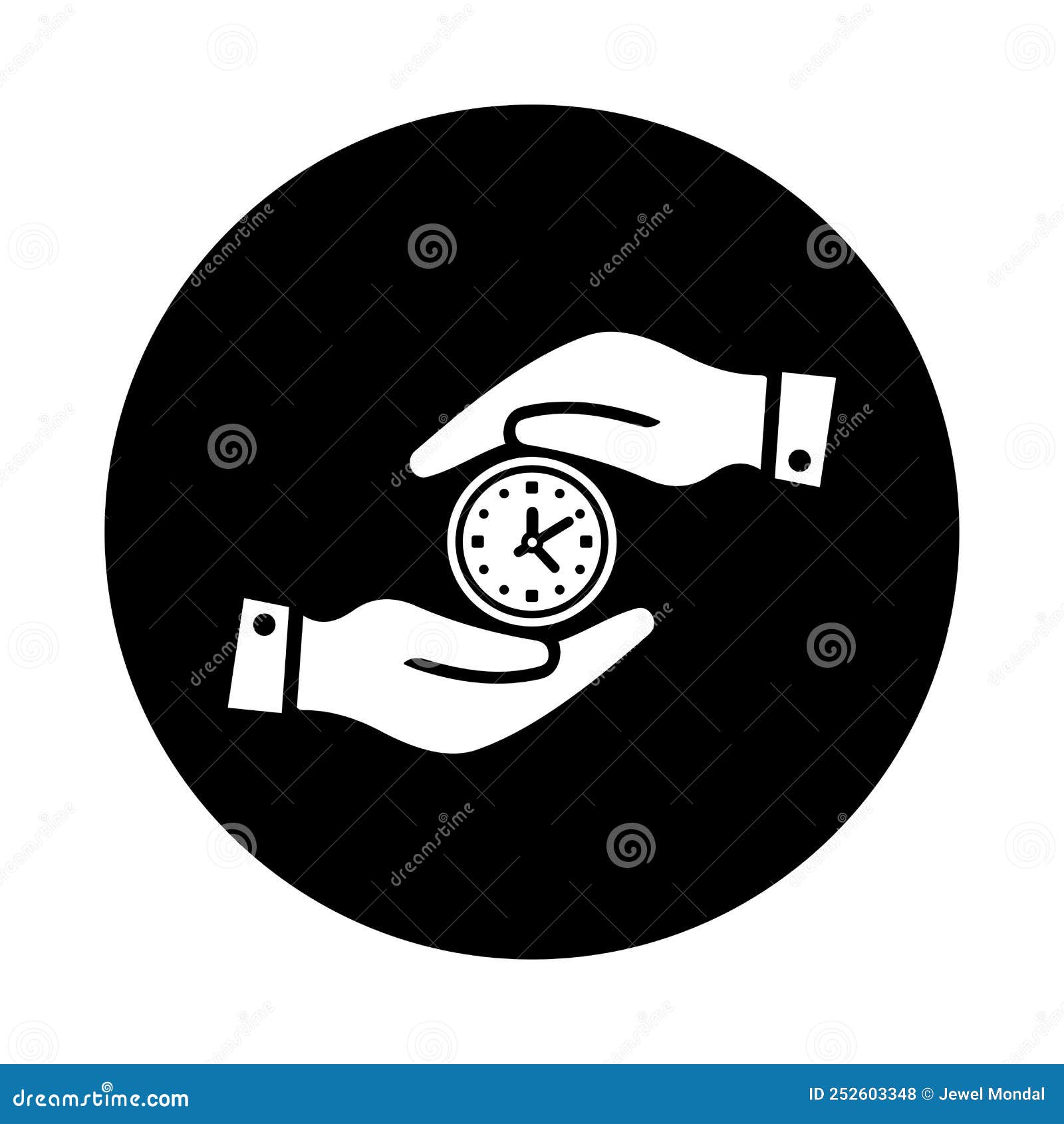 Save, Saving, Time Icon. Black Vector Design Stock Illustration ...