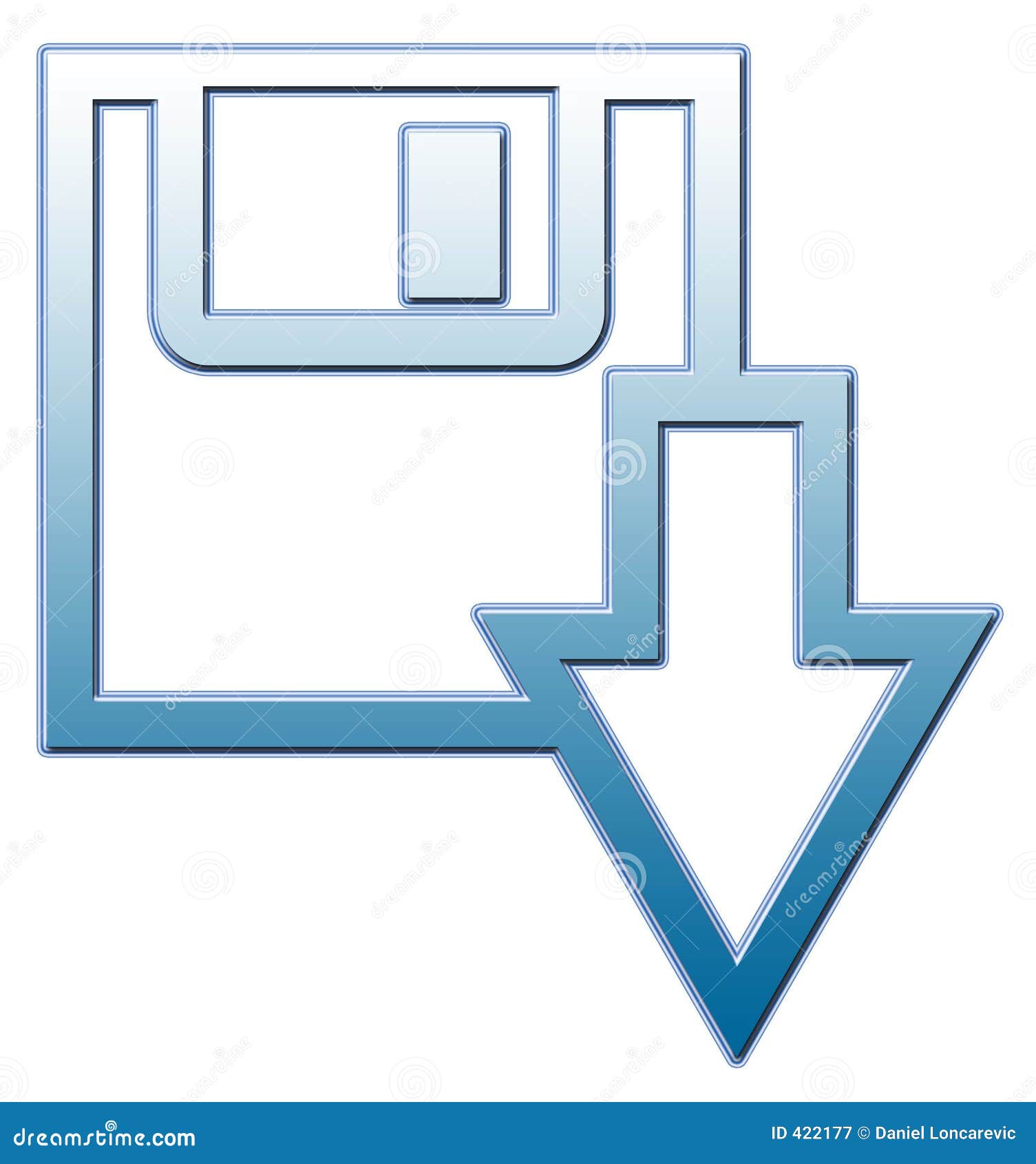 Save shape stock illustration. Illustration of abstract - 422177