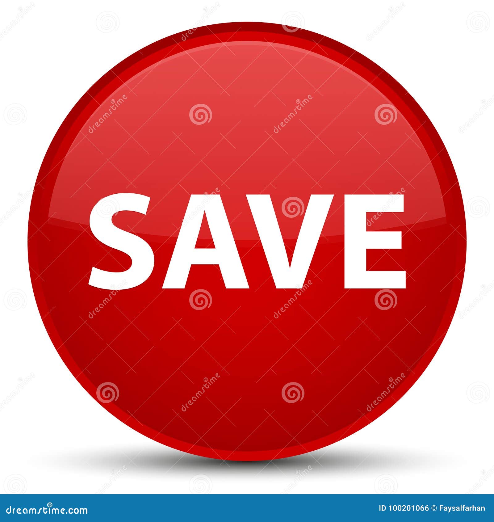 Save Special Red Round Button Stock Illustration - Illustration of word ...