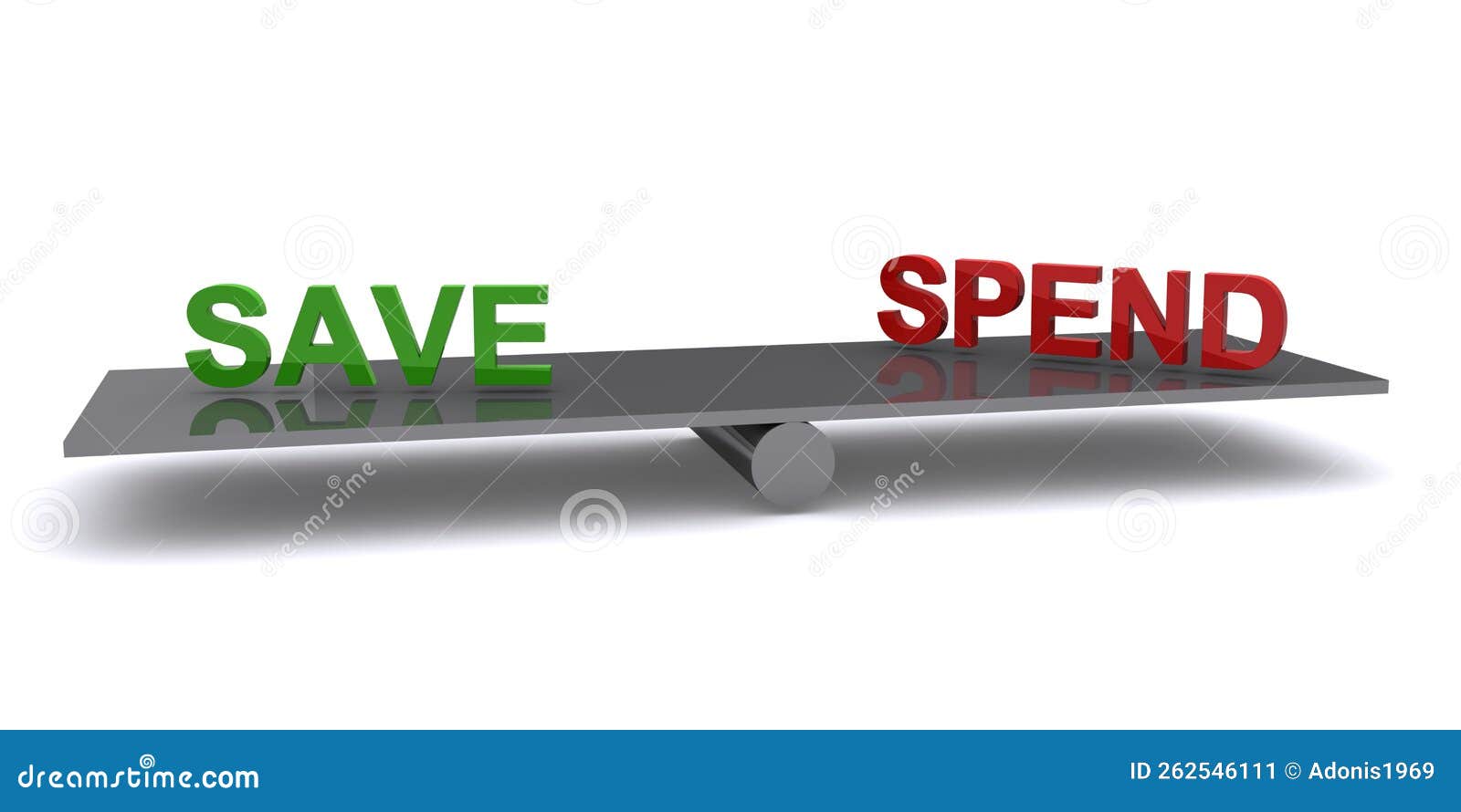 Save Spend Balance on White Stock Illustration - Illustration of ...