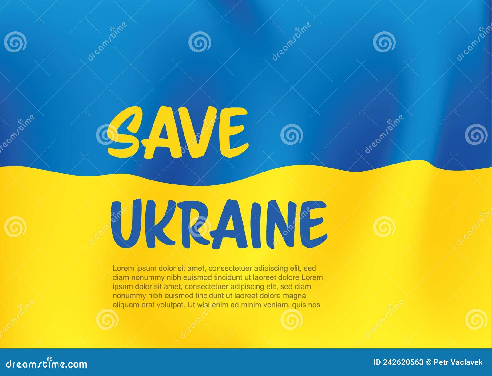 Save Support Ukraine Conceptual Illustration Flyer Poster Template ...