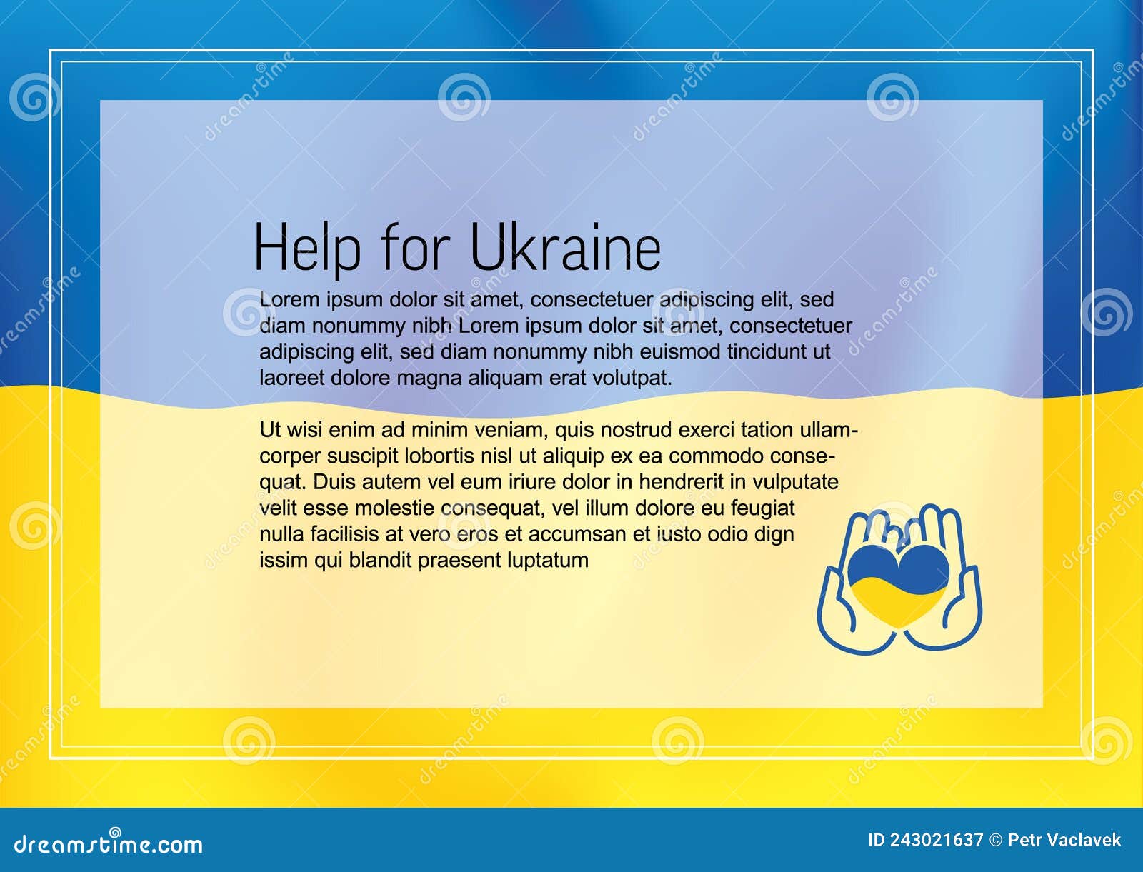 Save Support Ukraine Conceptual Illustration Flyer Poster Template ...