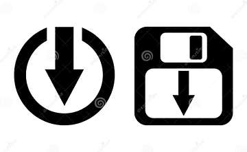 Save symbols stock vector. Illustration of simple, disk - 39742905