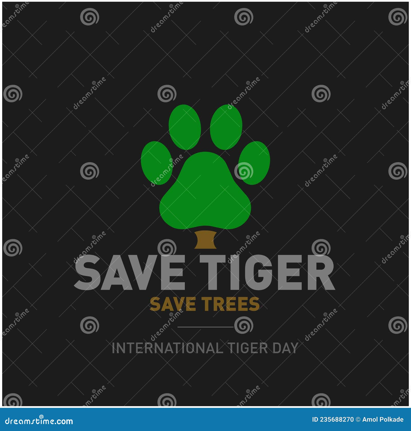 Save Tiger Logo. Save Tiger Save Trees Logo Stock Vector - Illustration ...