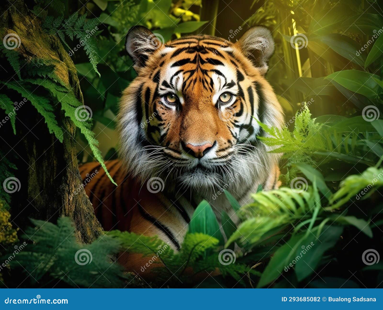 Save tiger project stock illustration. Illustration of nature - 293685082