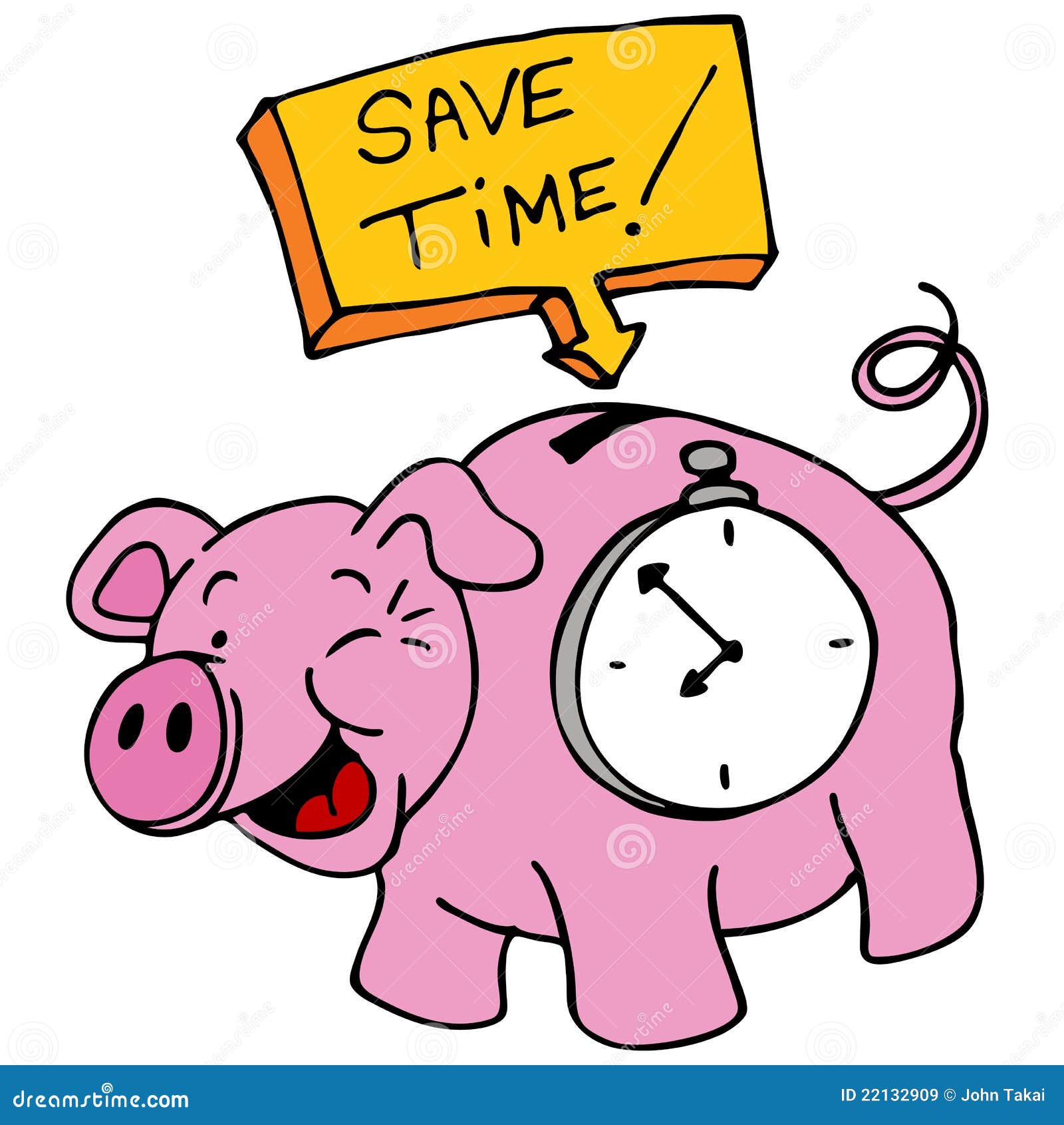 Save Time stock vector. Illustration of saving, cartoon - 22132909