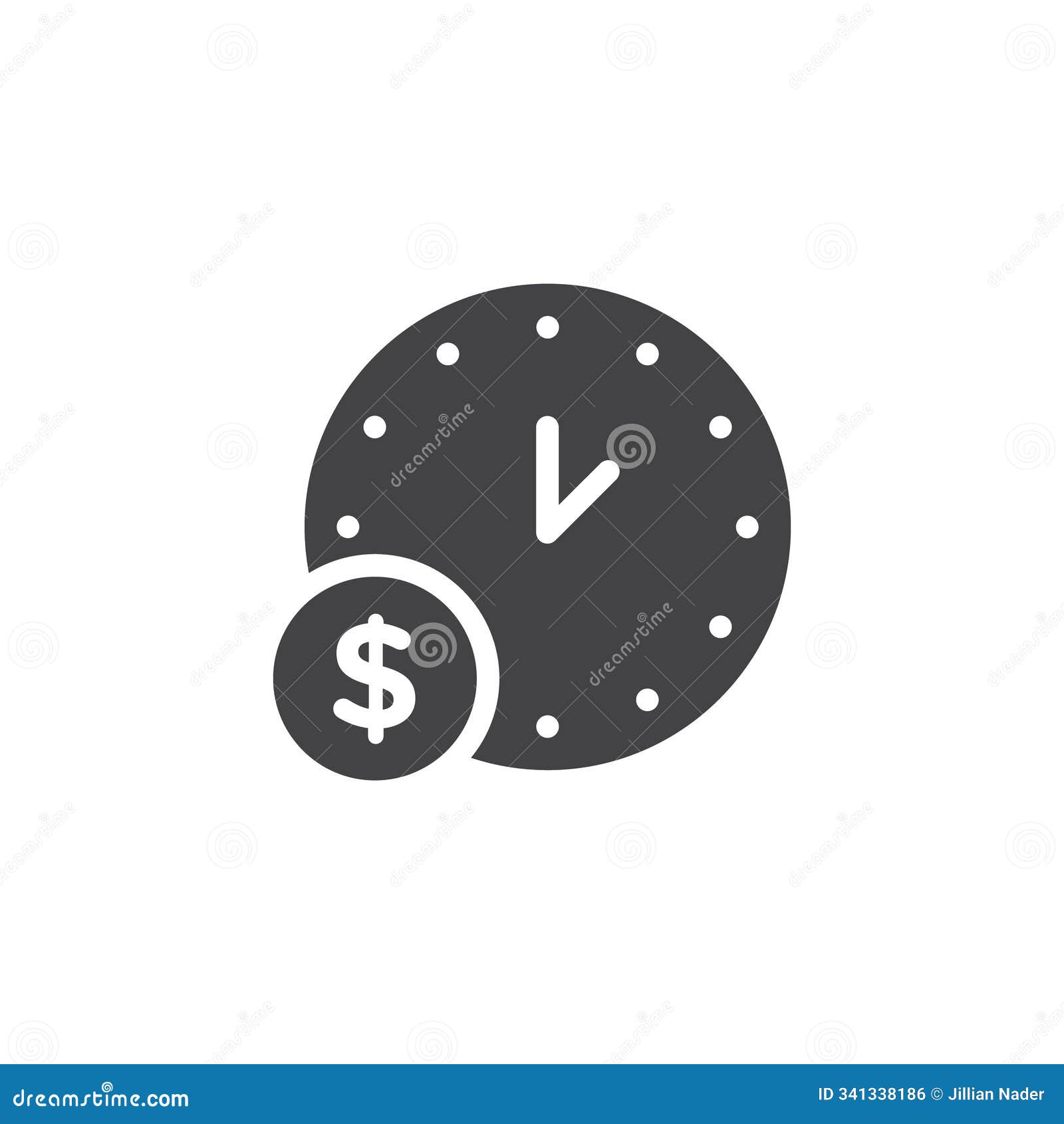Save Time Icon Flat Simple Outline Set Stock Illustration ...