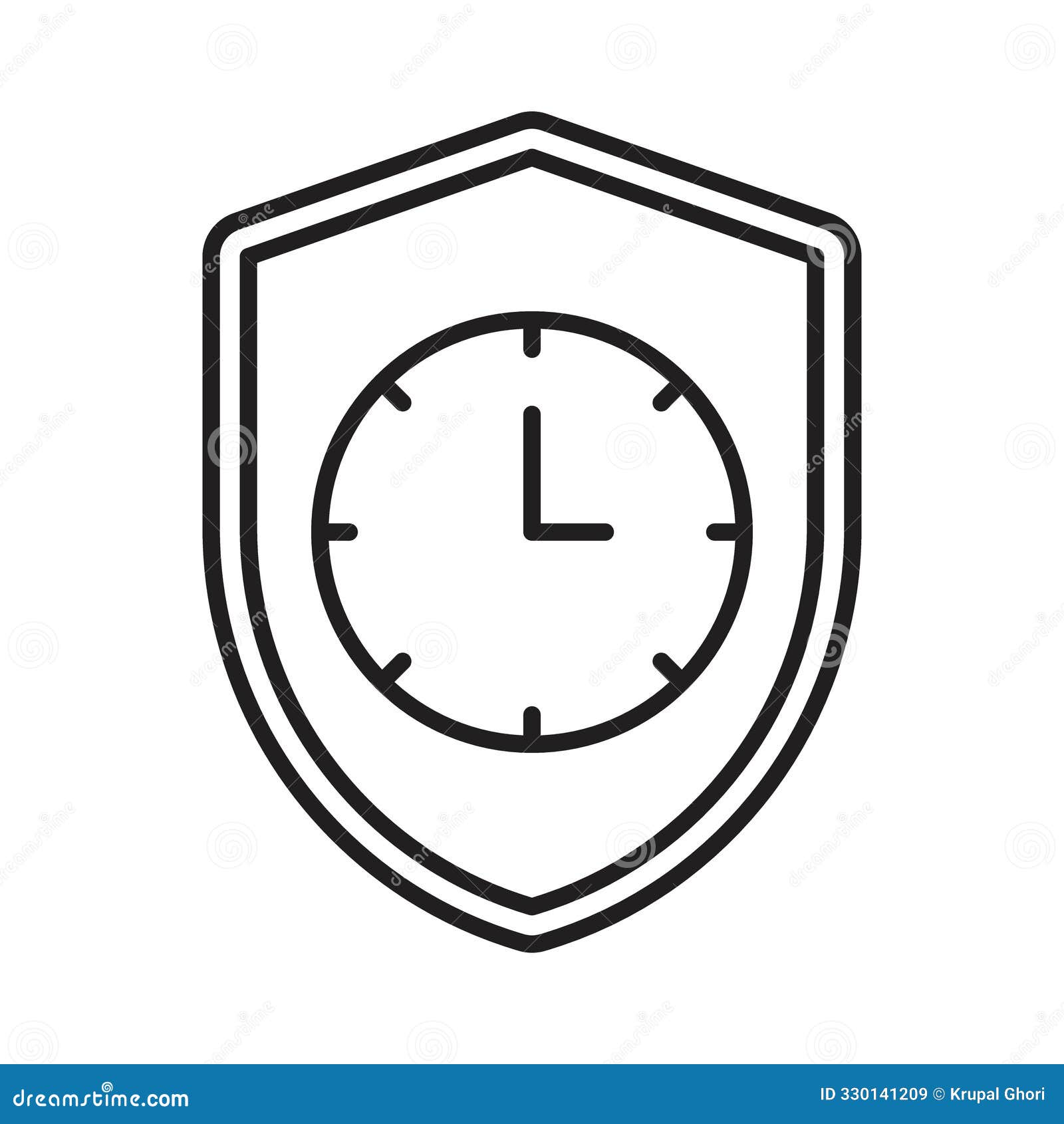 Save Time Icon Line Art Vector Stock Vector - Illustration of clock ...