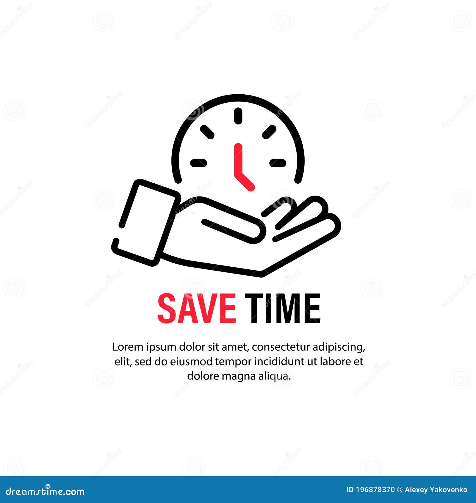 Save Time Icon. Time Management. Bussiness Concept. Vector on Isolated ...