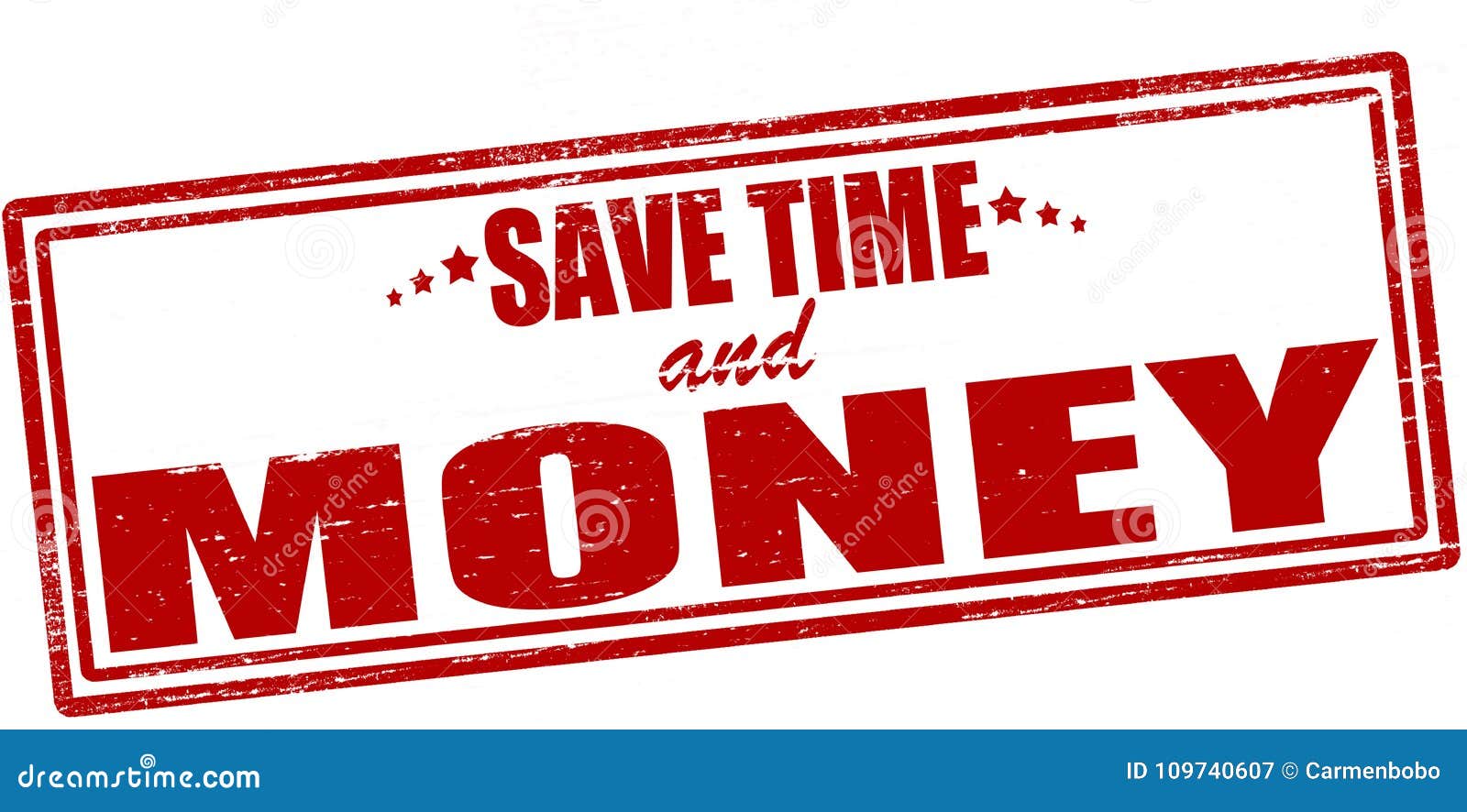 Save time and money stock illustration. Illustration of supervise ...