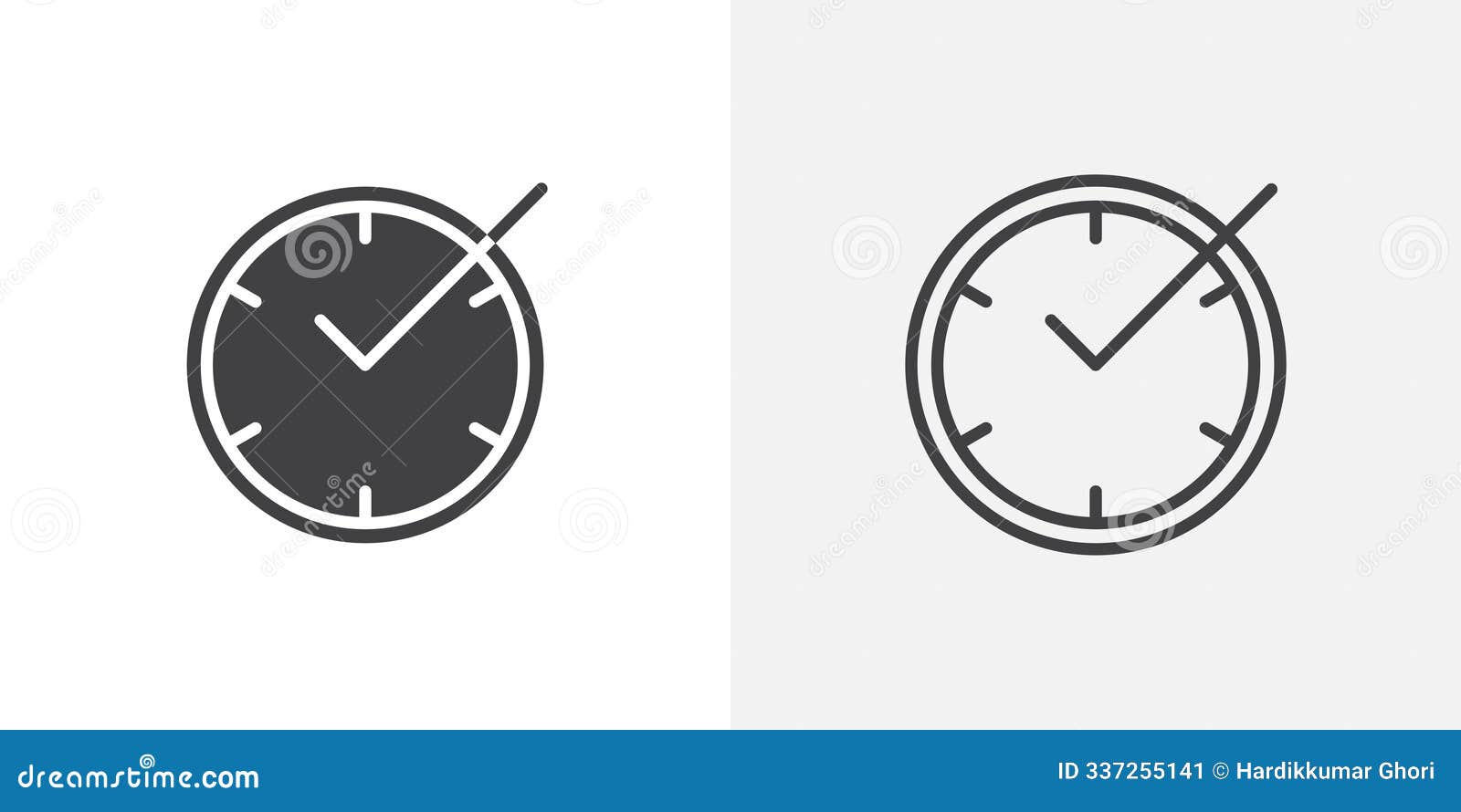 Save Timeline in Thin Line Black Color. Flat Simple Vector Symbols ...