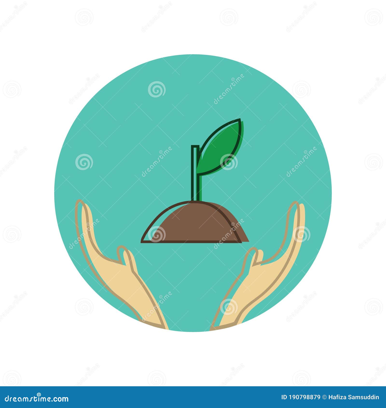 Save Trees Concept. Vector Illustration Decorative Design Stock Vector ...