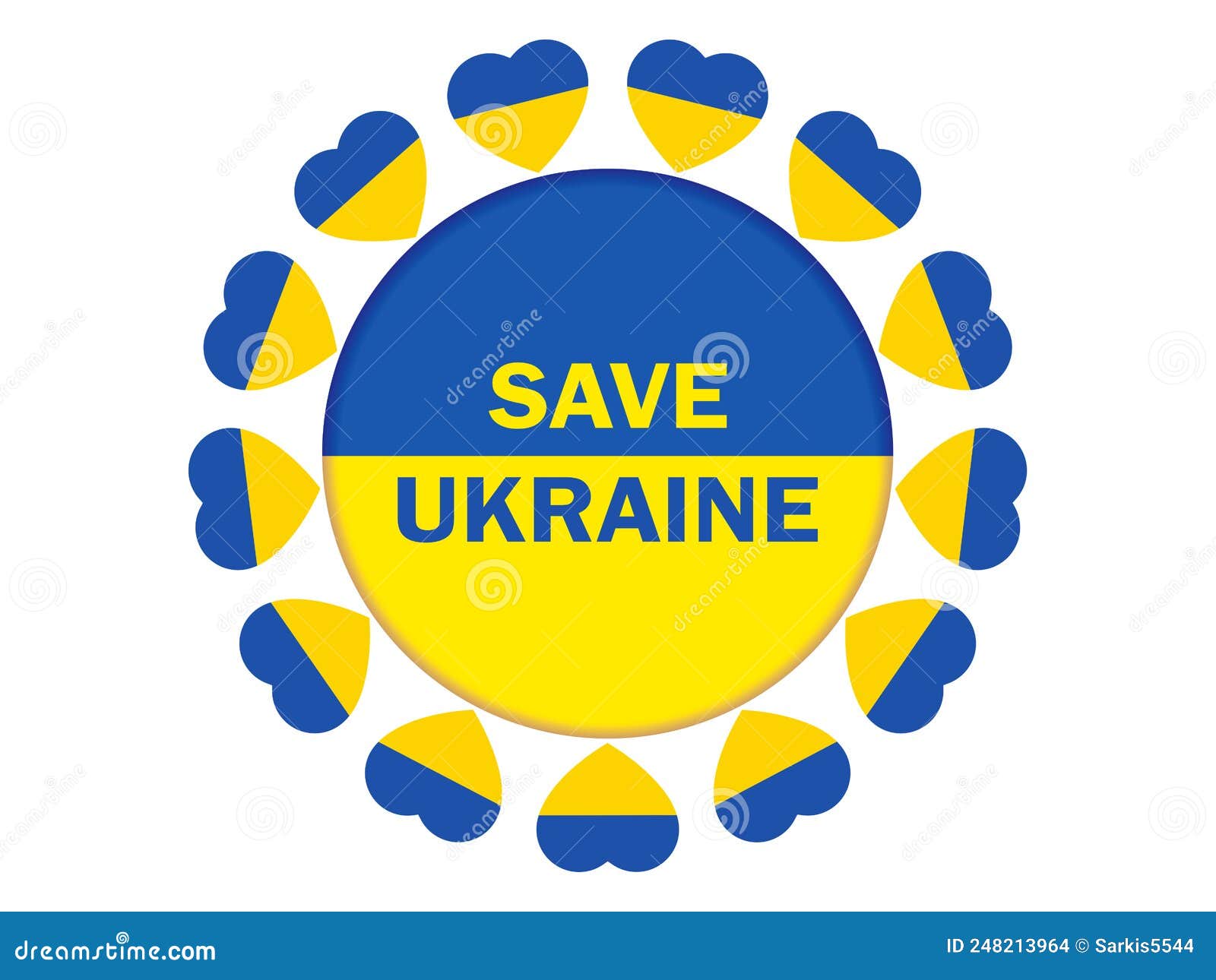 Save Ukraine, Ukraine Flag Praying Concept Stock Vector - Illustration ...