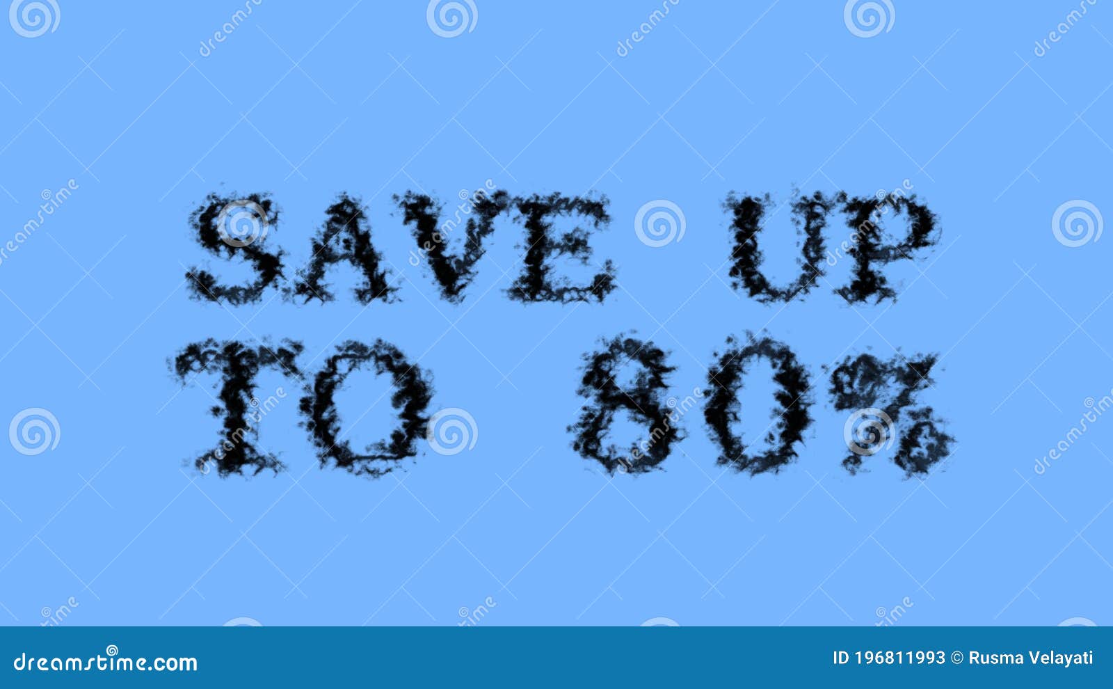 Save Up To 80 Smoke Text Effect Sky Isolated Background Stock ...