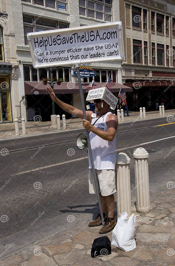 Save the USA editorial stock image. Image of signs, campaign - 10785434