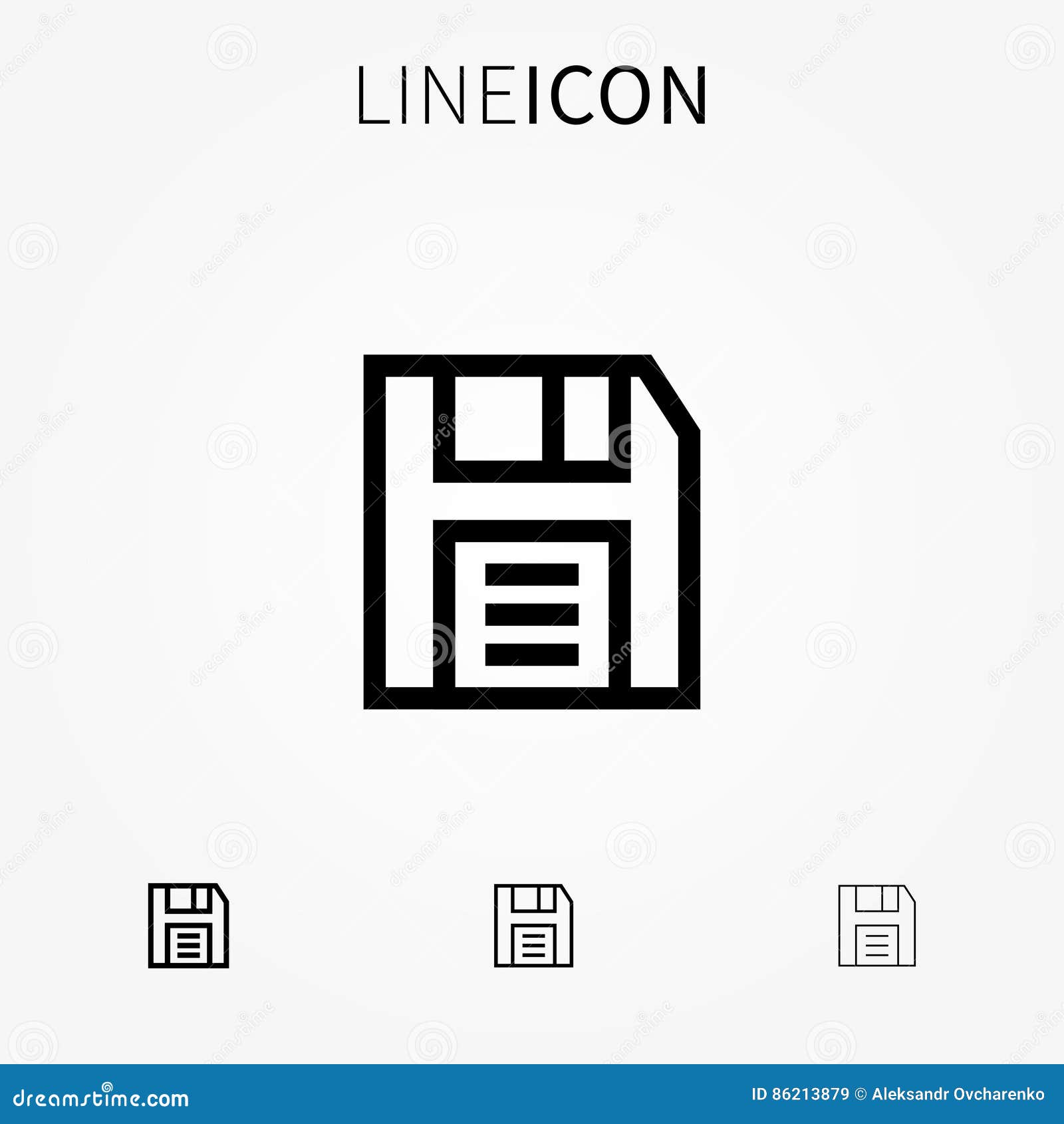 Save vector icon stock vector. Illustration of modern - 86213879