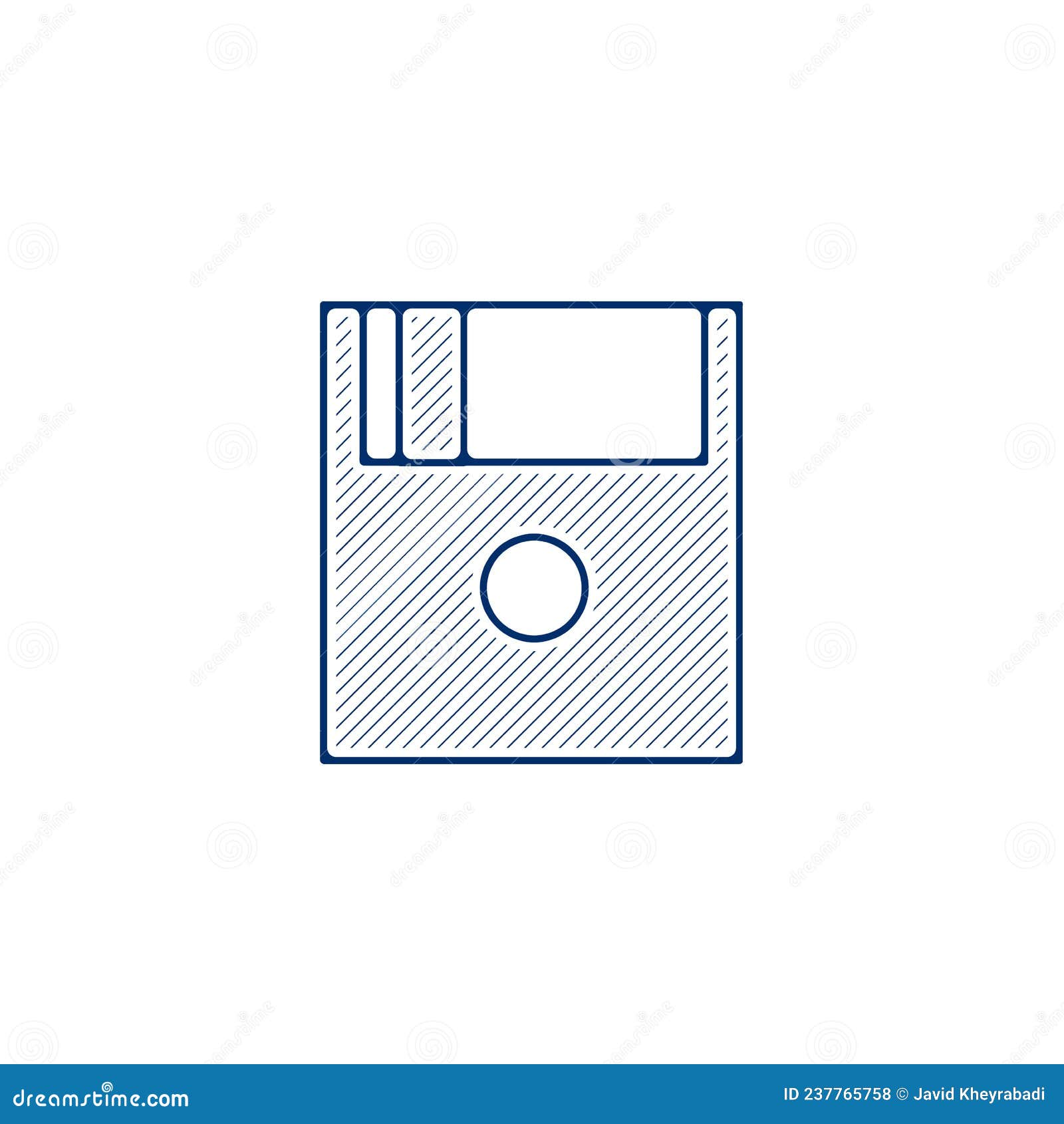 Save Line Icon. Save Linear Hand Drawn Pen Style Line Icon Stock ...