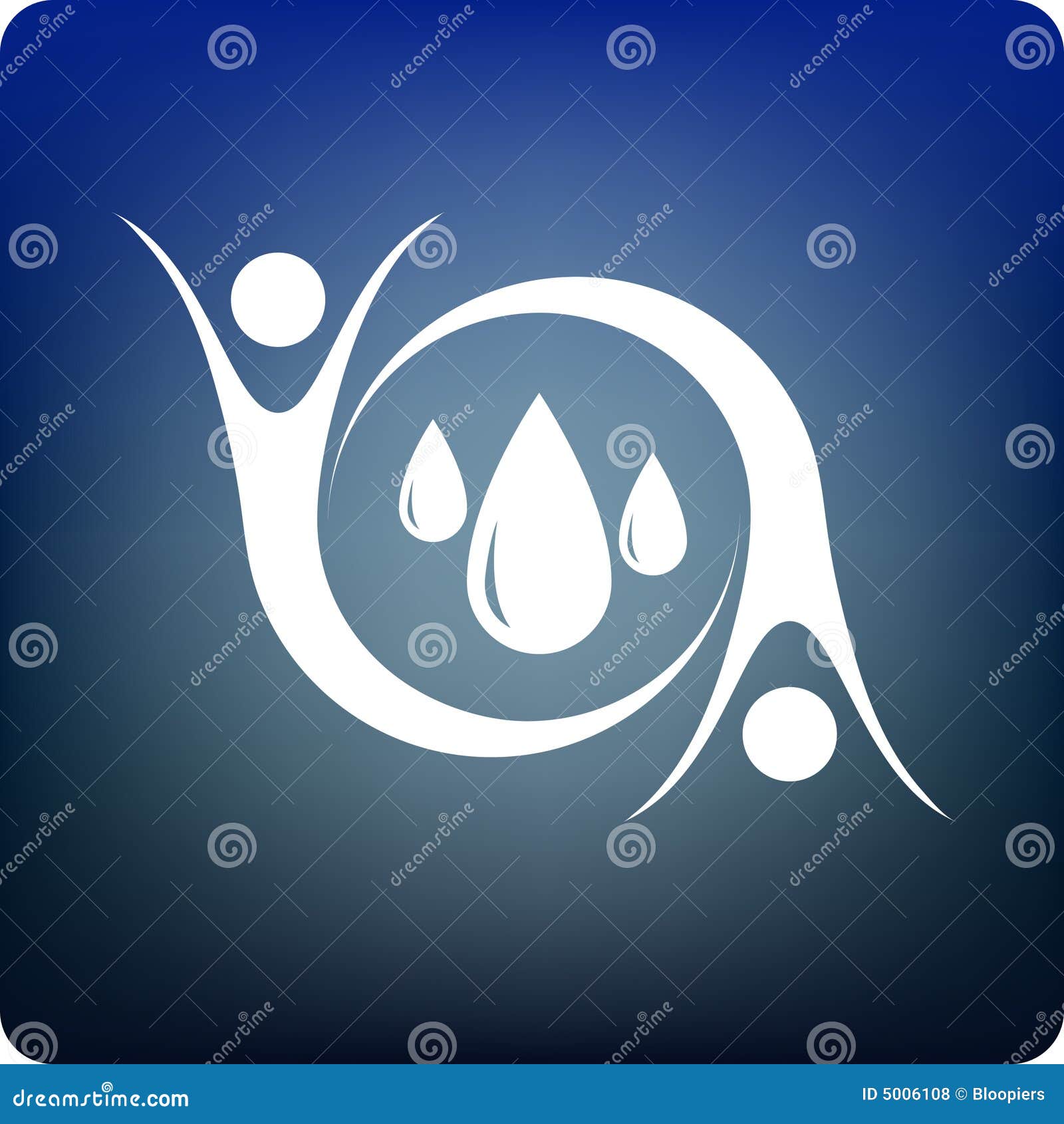 Save water stock vector. Illustration of environment, vector - 5006108
