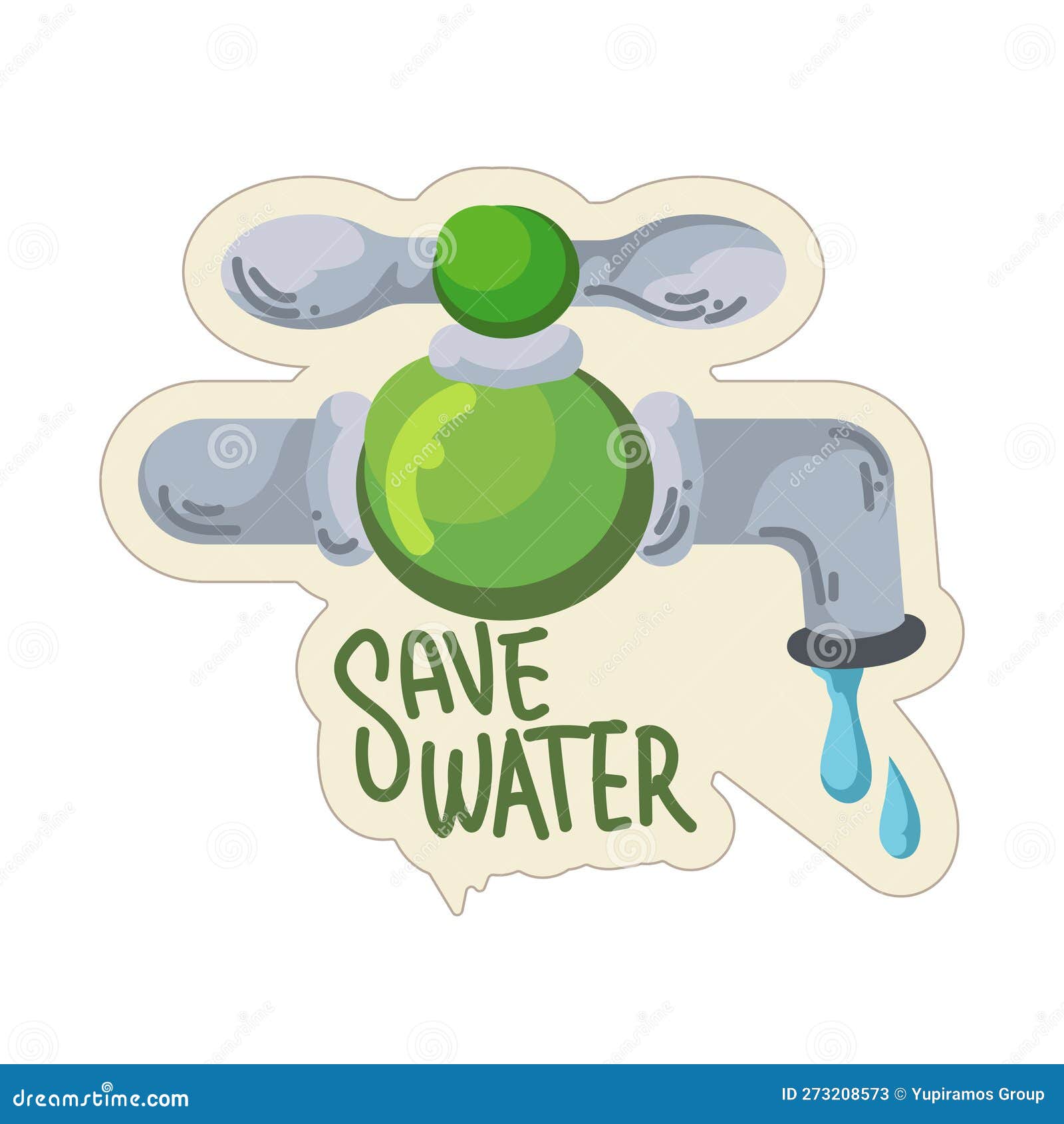 Save water badge stock vector. Illustration of silver - 273208573