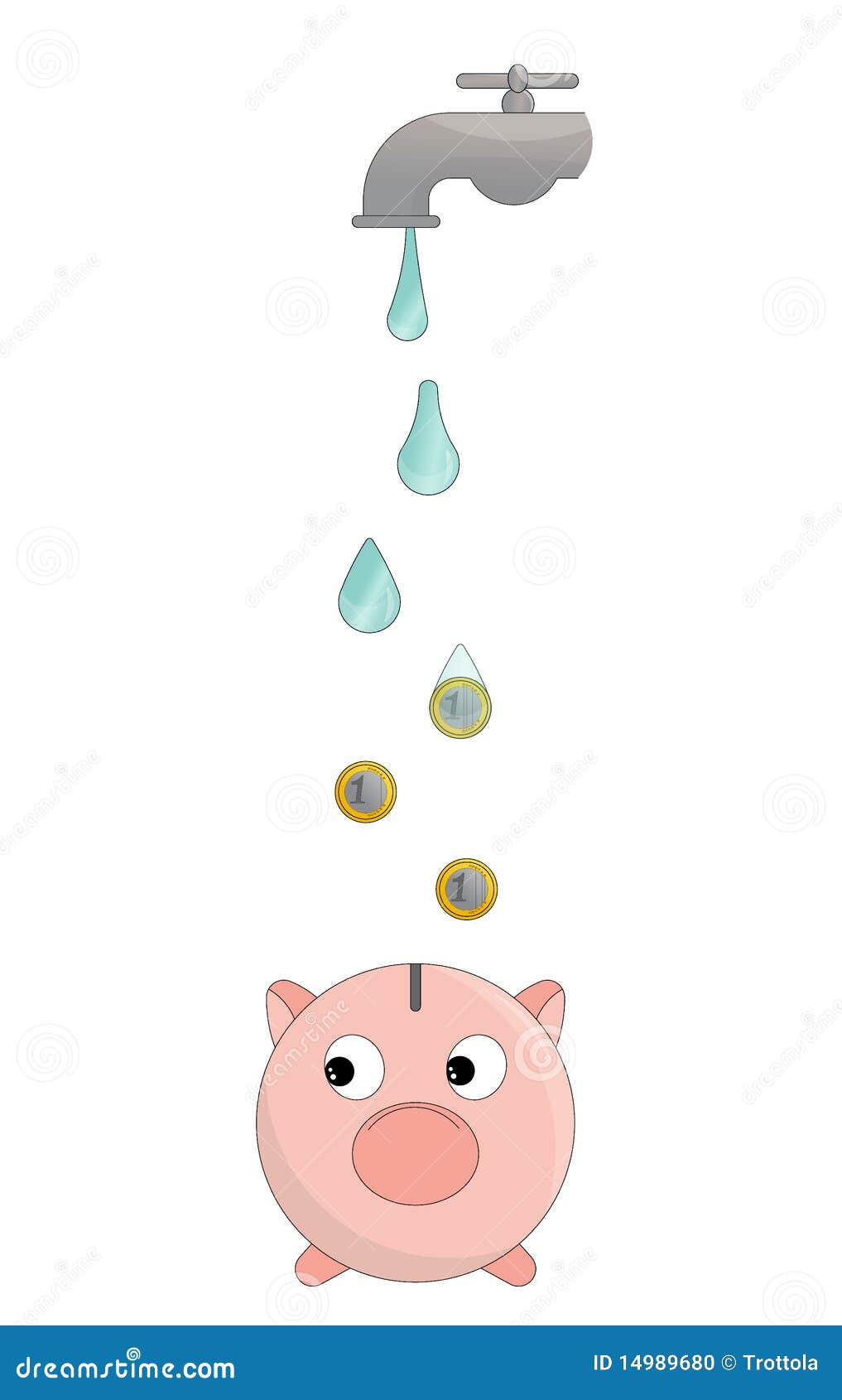 Save the water concept stock illustration. Illustration of conservation ...