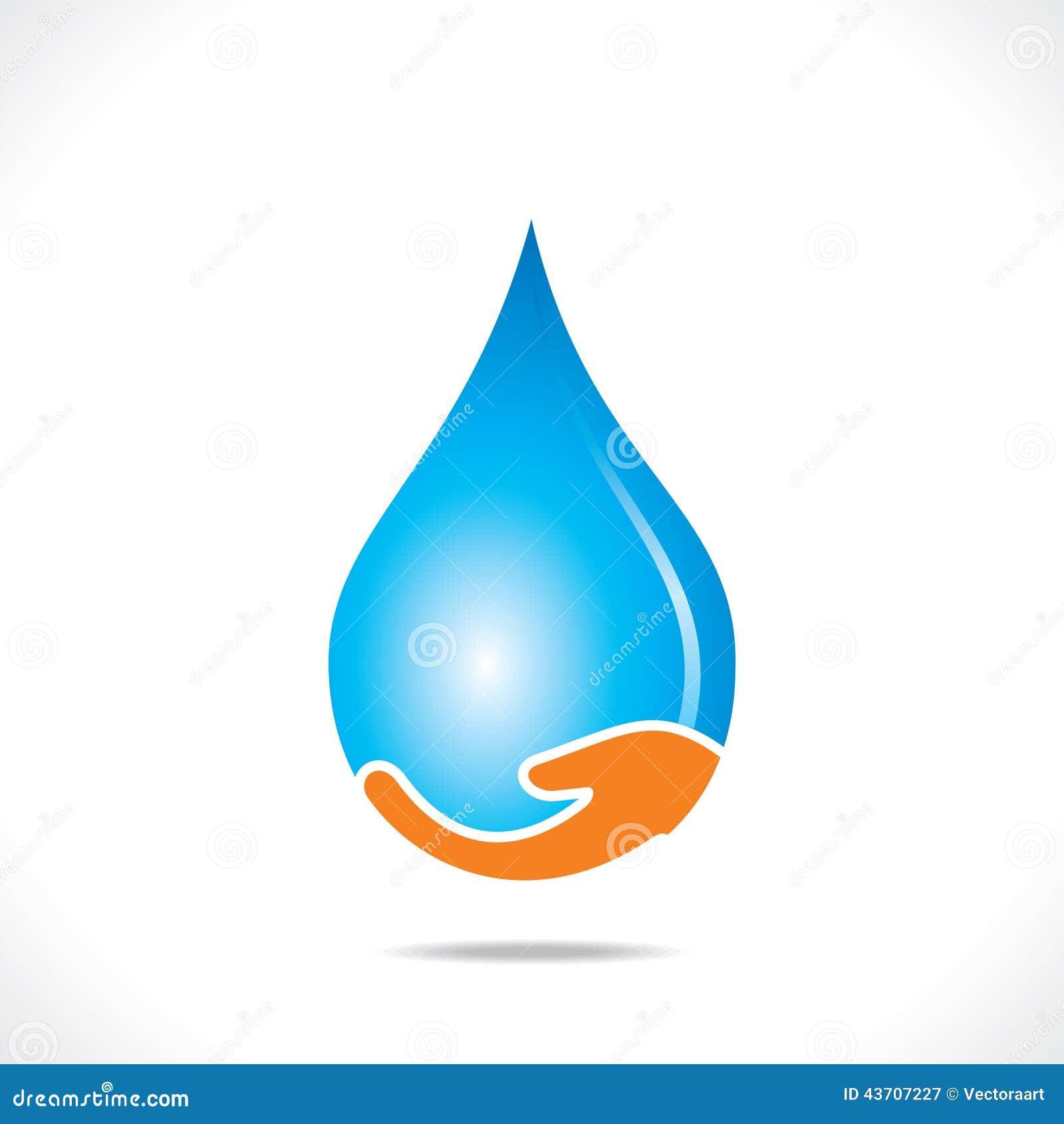 Save Water Concept or Symbol Stock Vector - Illustration of ecological ...