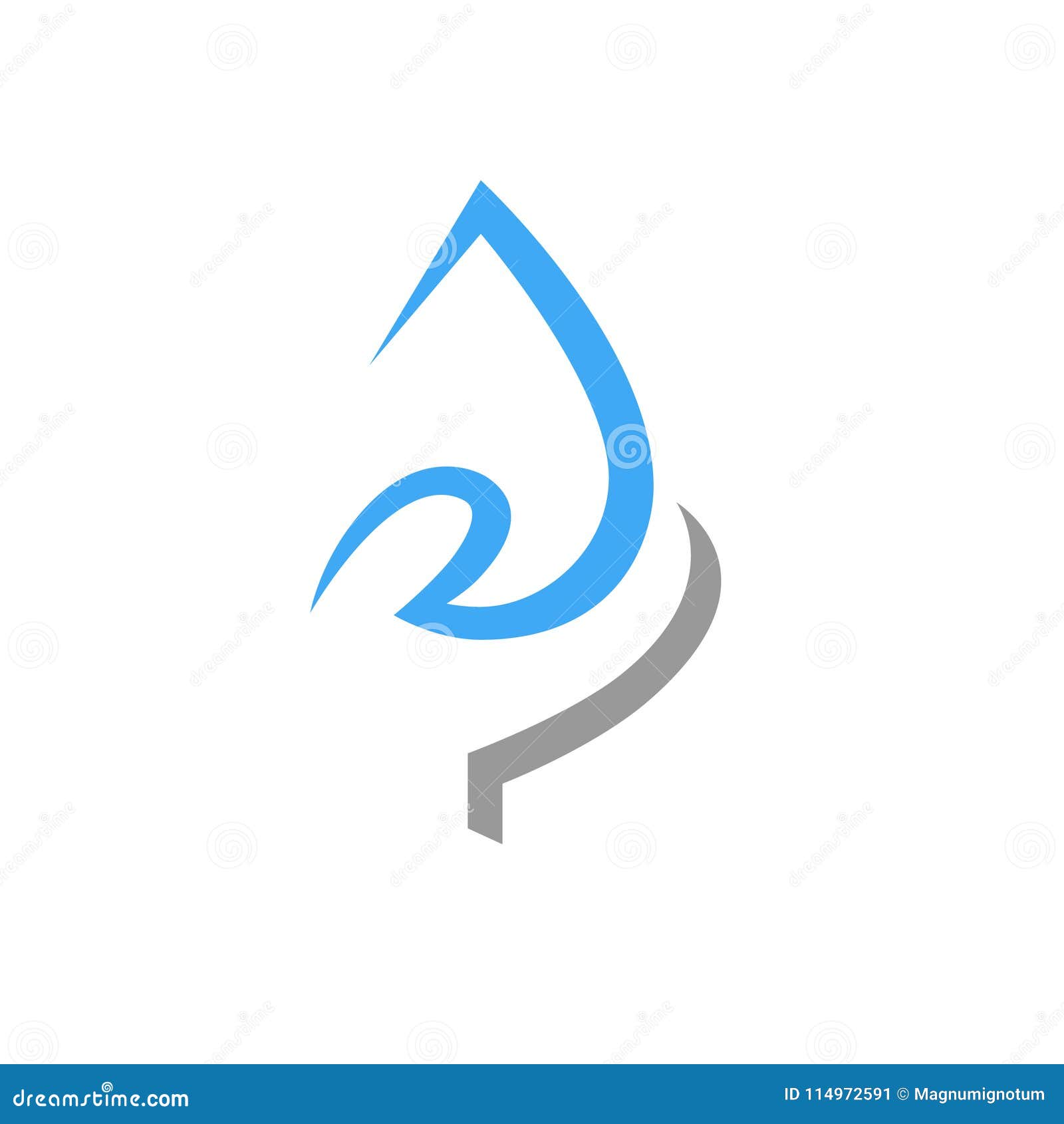Save Water Concept Symbol, Icon on White Stock Vector - Illustration of ...