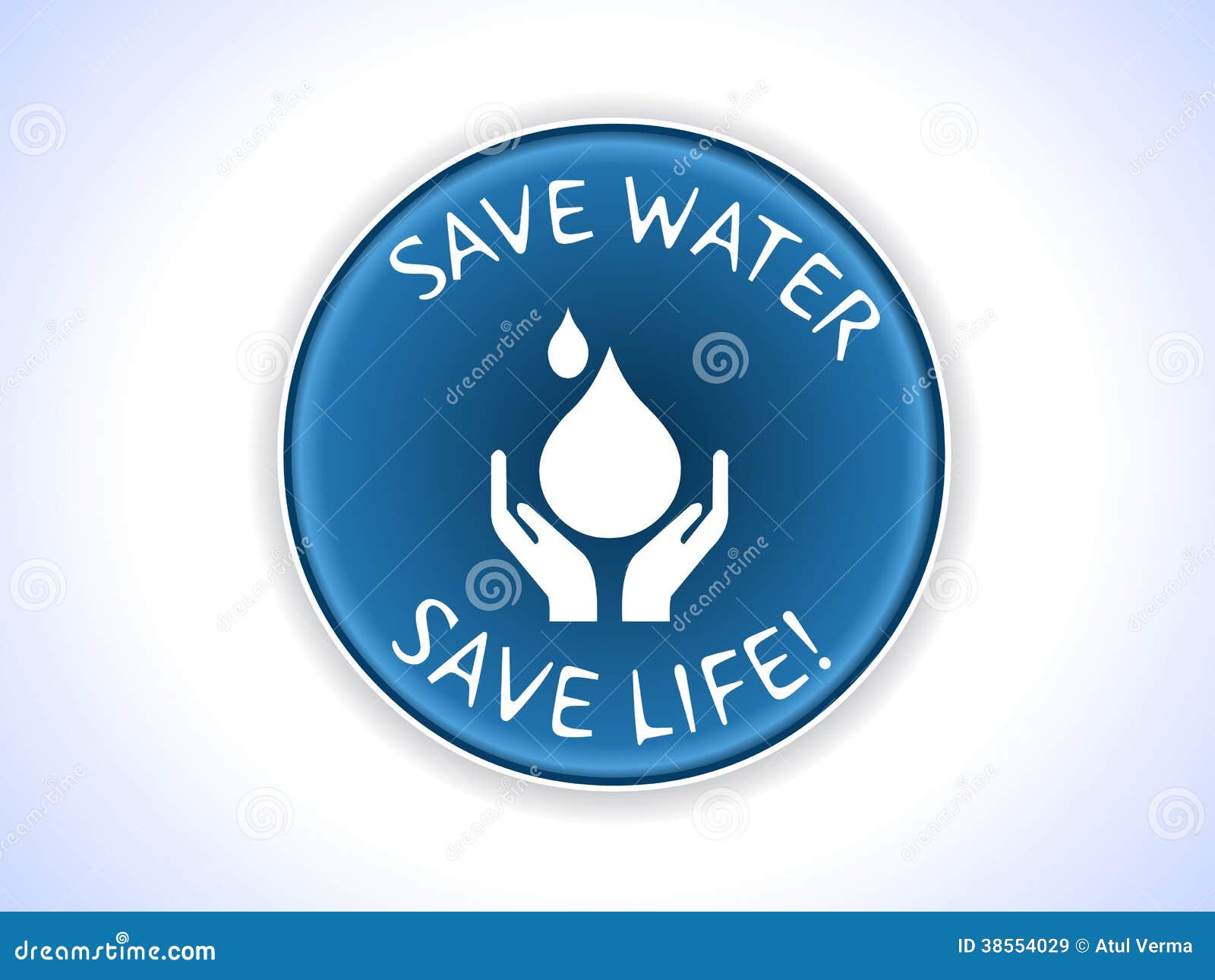 Save Water Badge and Vector Design Concept Stock Vector - Illustration ...