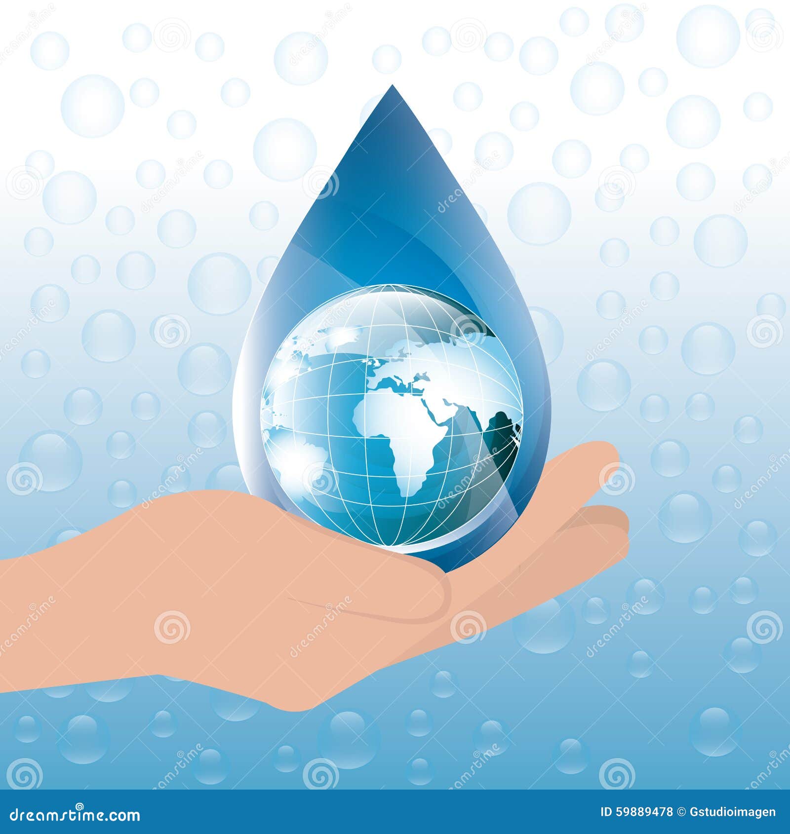 Save water design. stock vector. Illustration of natural - 59889478