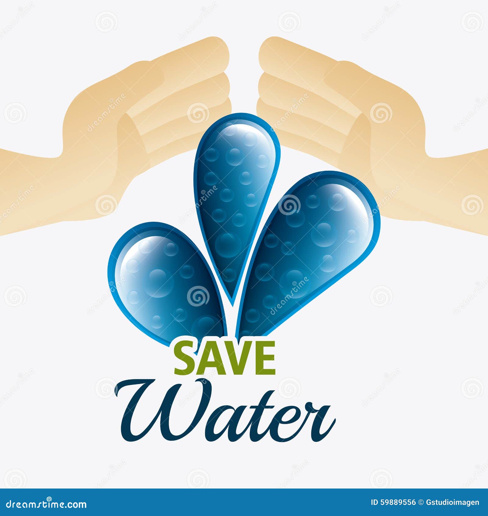 Save water design. stock vector. Illustration of earth - 59889556