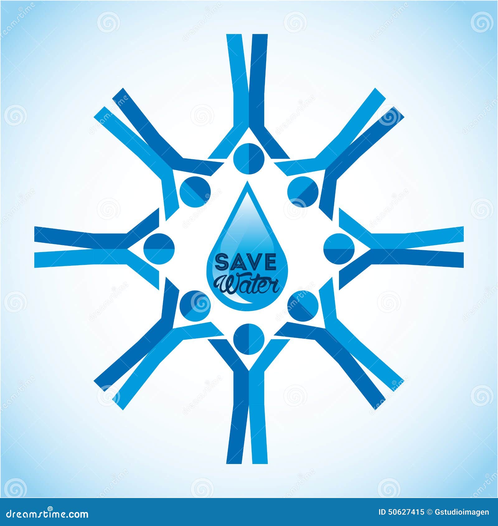 Save the water stock vector. Illustration of fresh, pure - 50627415