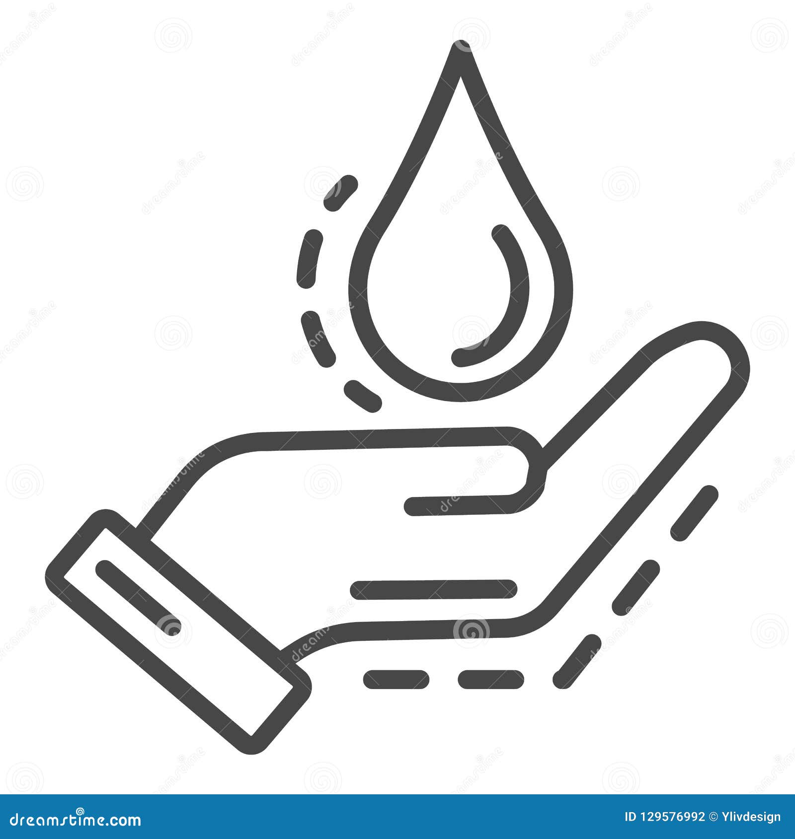 Save Water Drop Icon, Outline Style Stock Vector - Illustration of ...