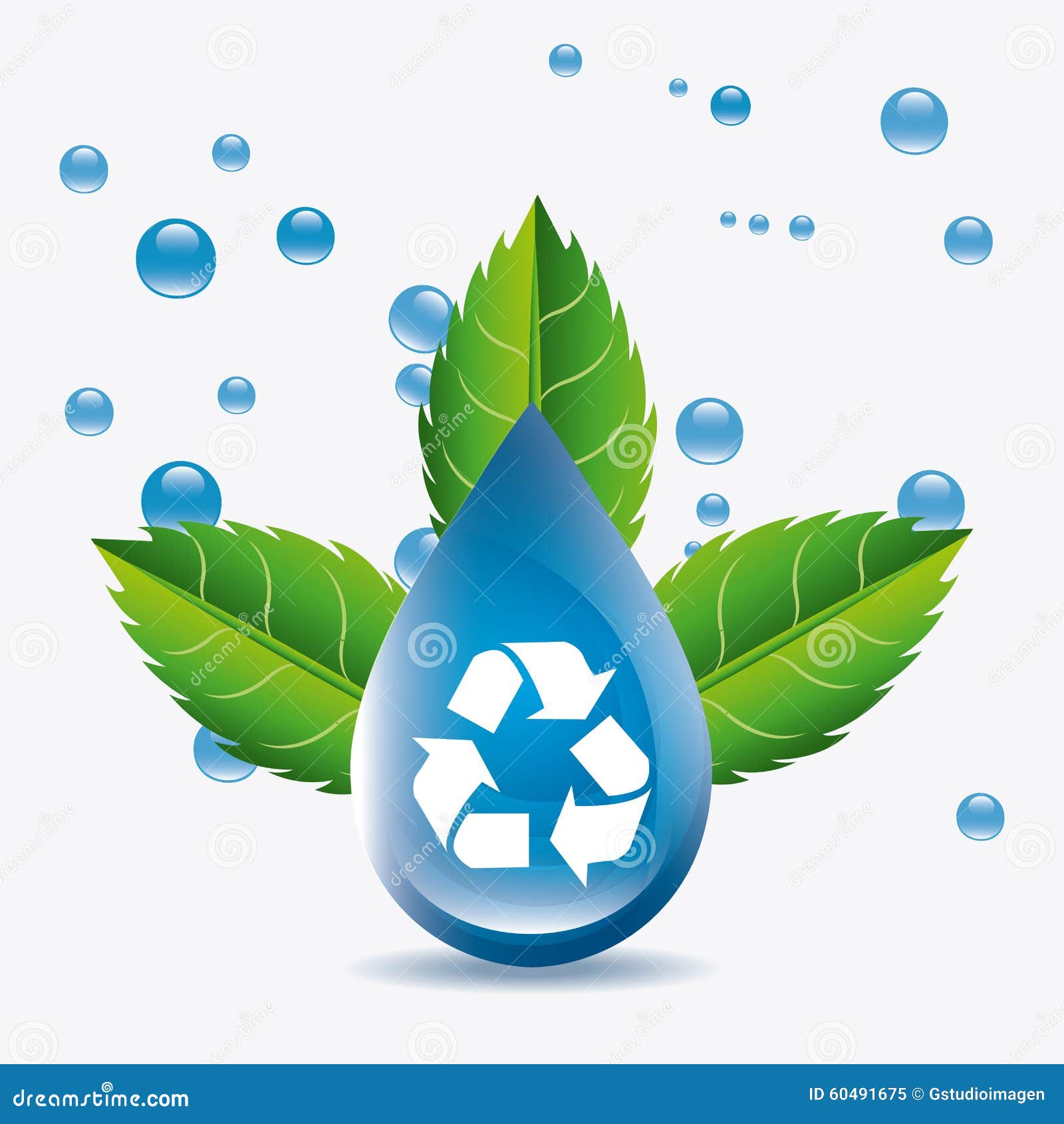 Save water ecology stock illustration. Illustration of faucet - 60491675